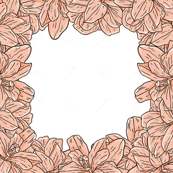Fin ram vektor illustrationer. Illustration av lilja - 27347217