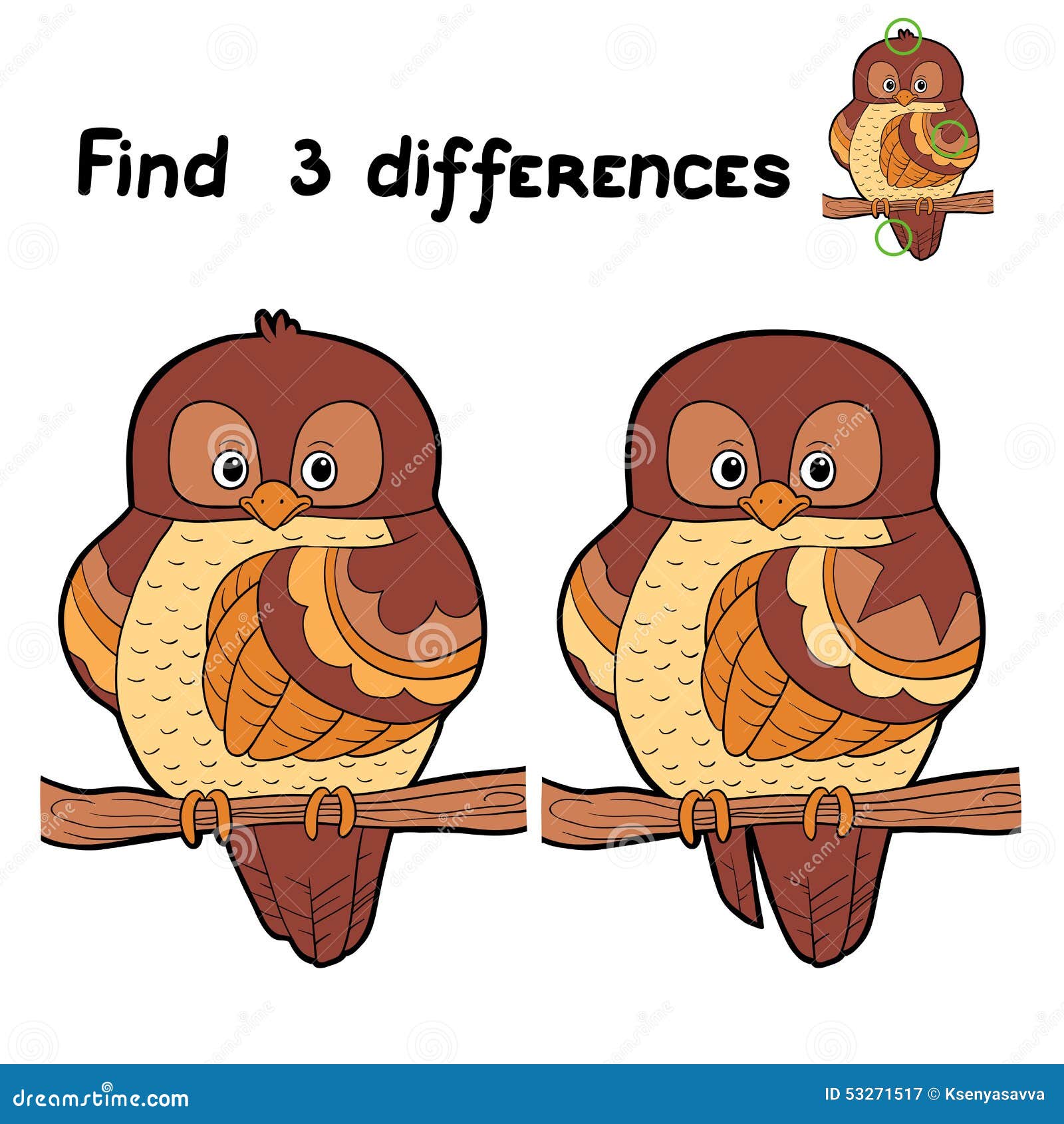 Fina differences (owl) stock vector. Illustration of amusement - 53271517