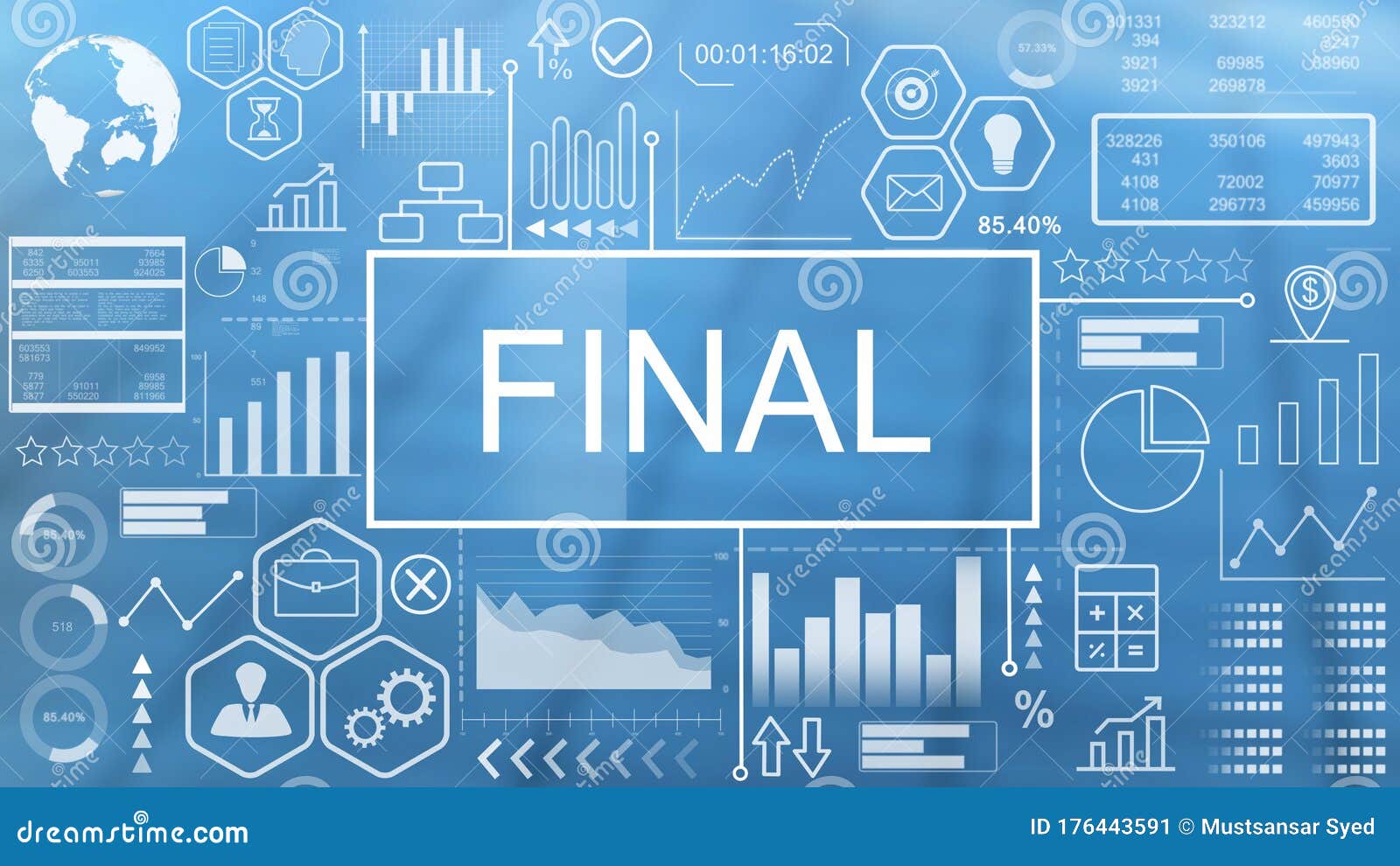 Final, Animated Typography stock illustration. Illustration of design ...