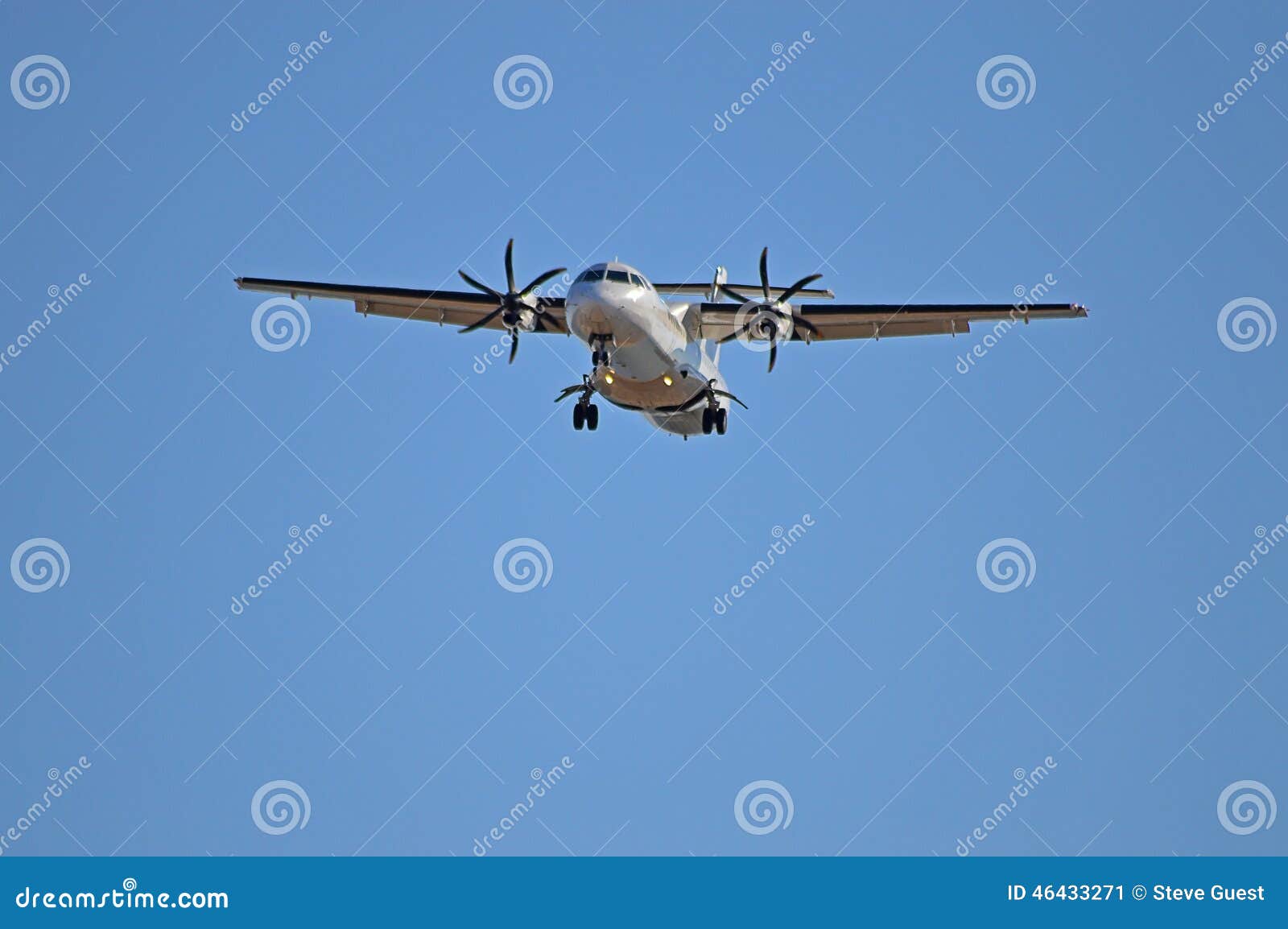 Aircraft on Final Approach To Land at Airport Stock Image - Image of ...