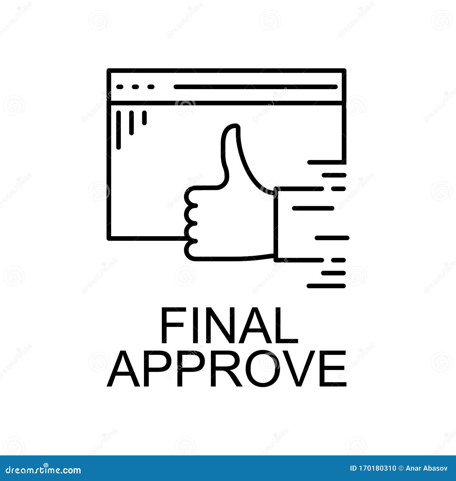 Final Approve Icon. Element of Web Development Signs with Name for ...
