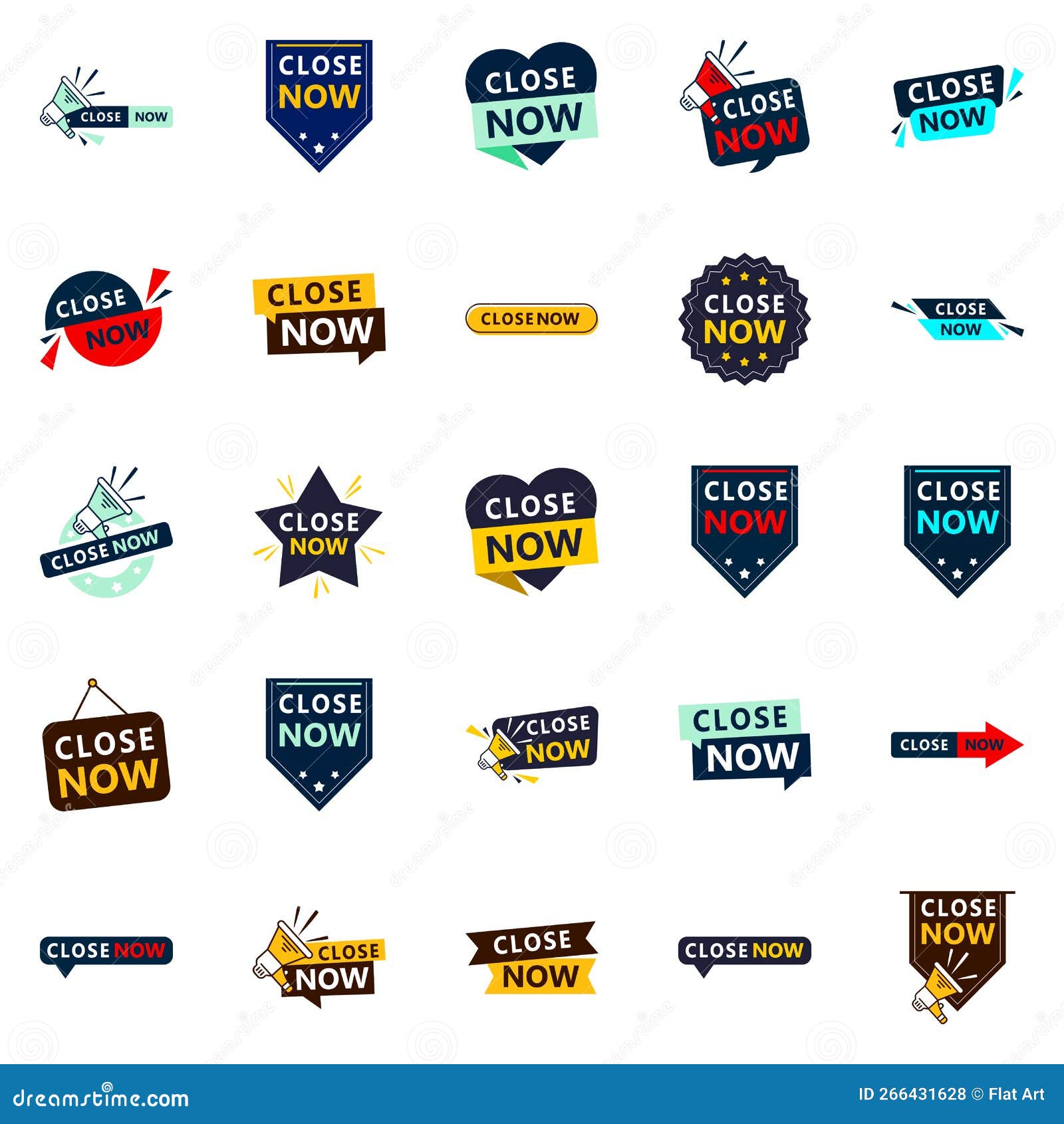 Final Chance To Close Text Banners Pack of 25 Stock Vector ...