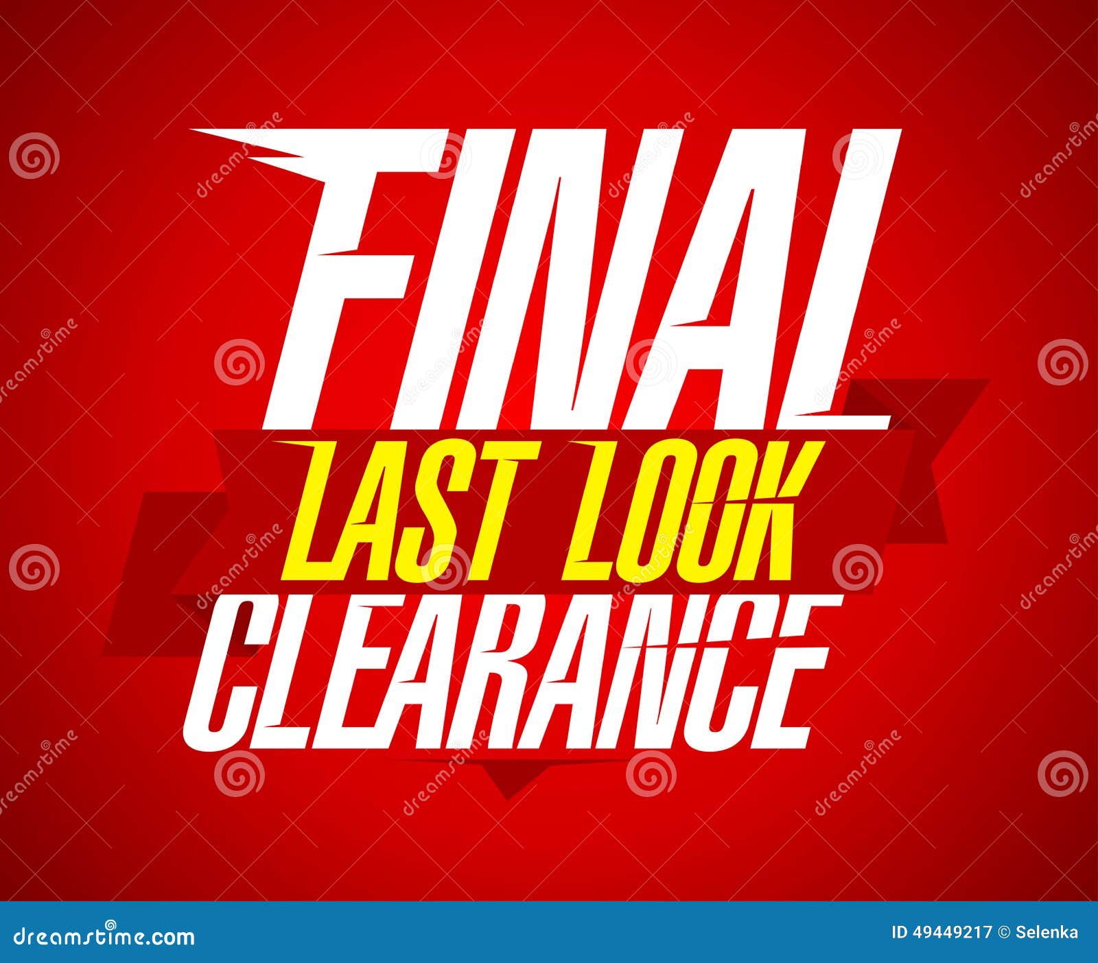 Final Clearance Sale Poster Illustration With 3D Style Lettering ...