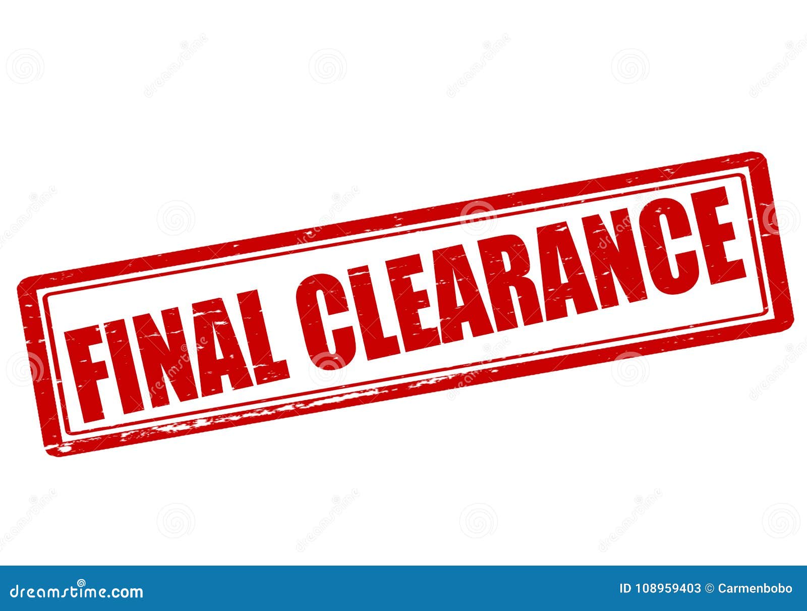 Final clearance stock illustration. Illustration of last - 108959403