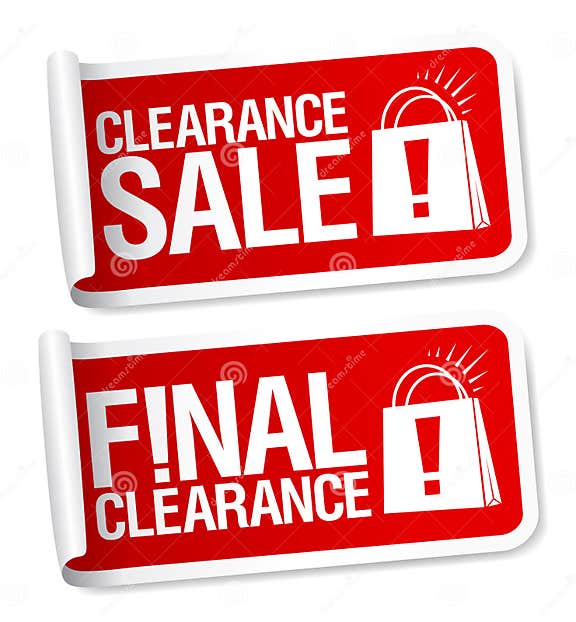 Final Clearance Sale Stickers. Stock Vector - Illustration of marketing ...