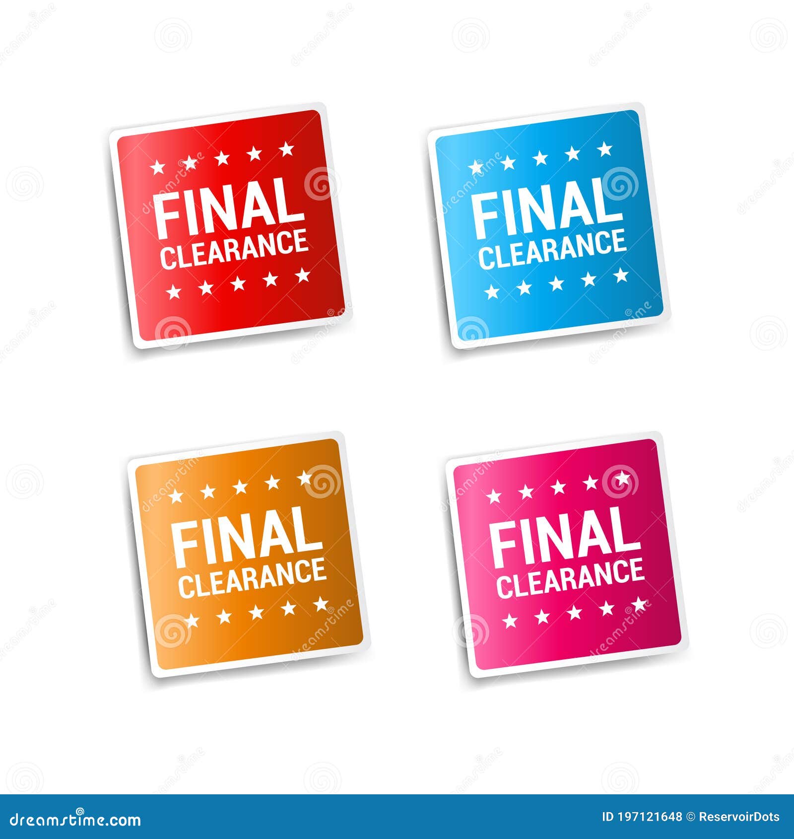 Final Clearance Sticker stock vector. Illustration of background ...