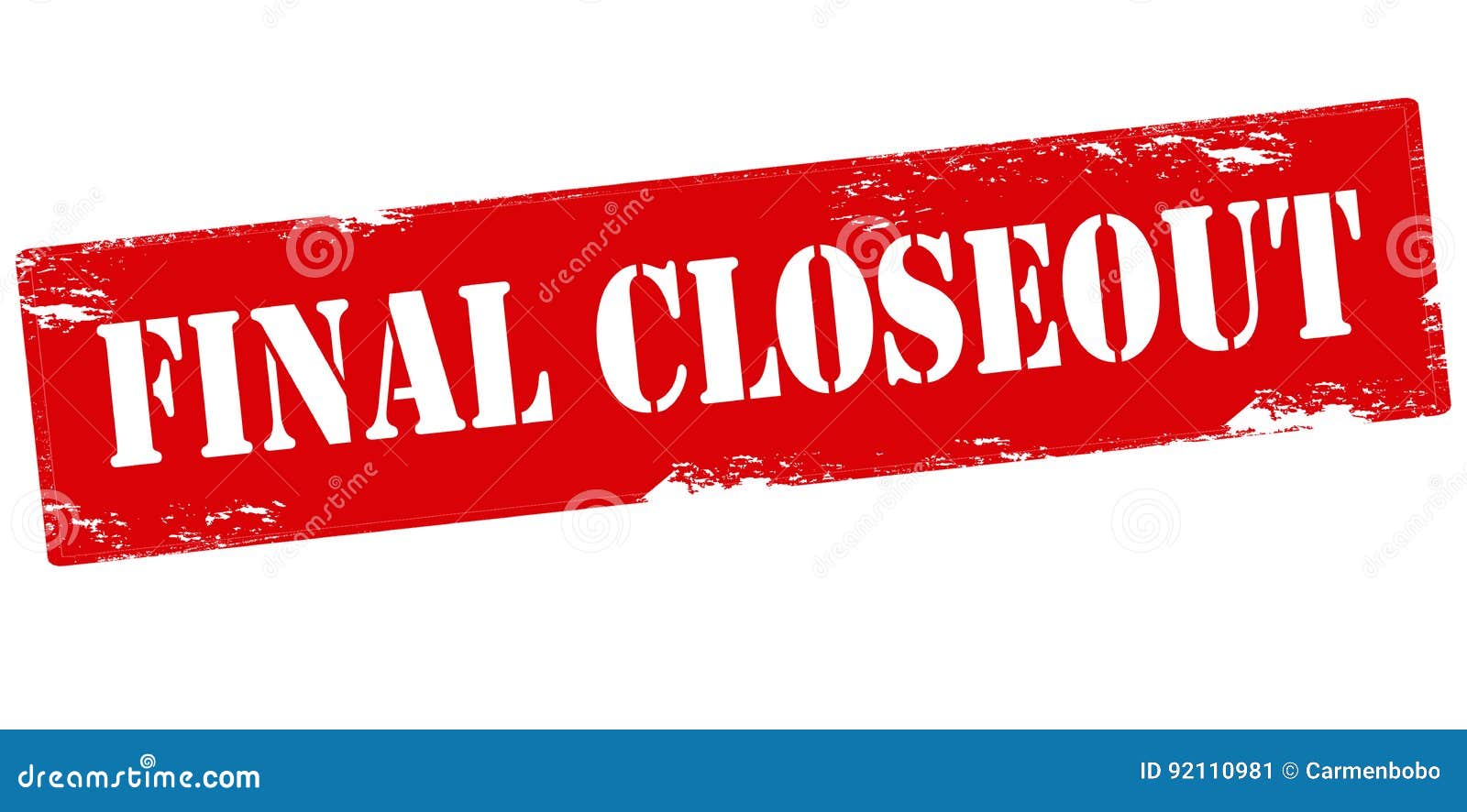 Final closeout stock illustration. Illustration of symbol - 92110981