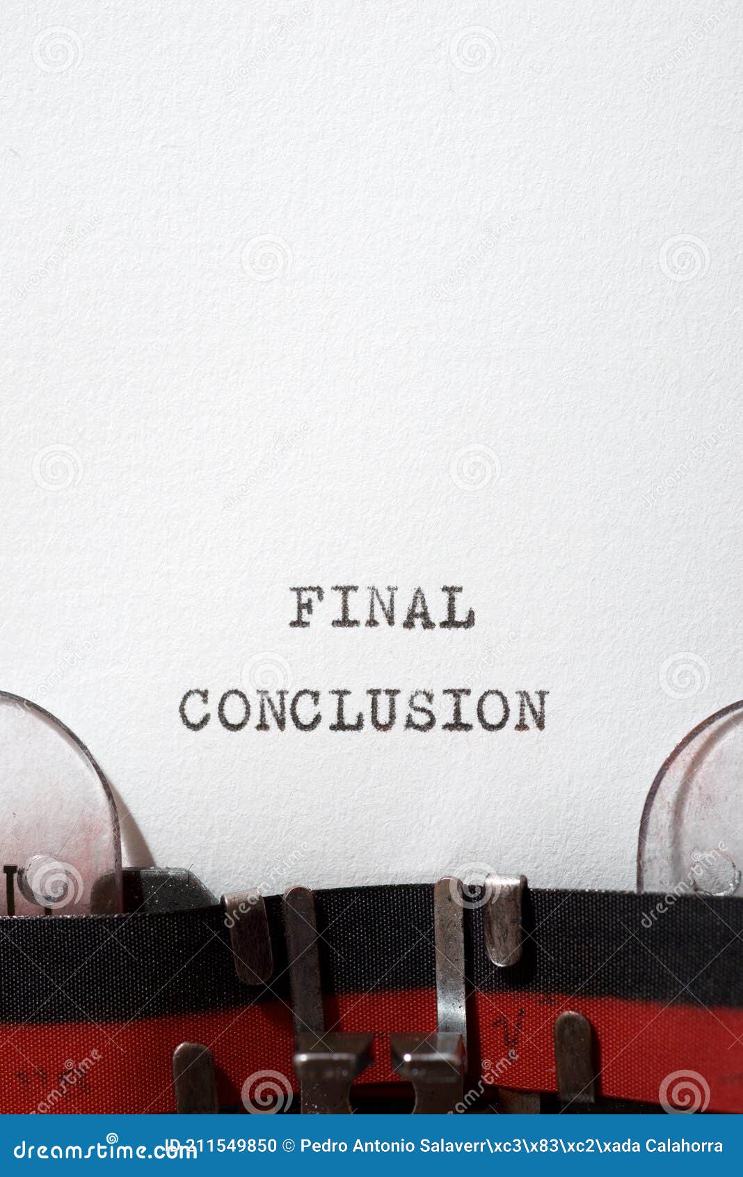 Final conclusion text stock photo. Image of quote, message - 211549850