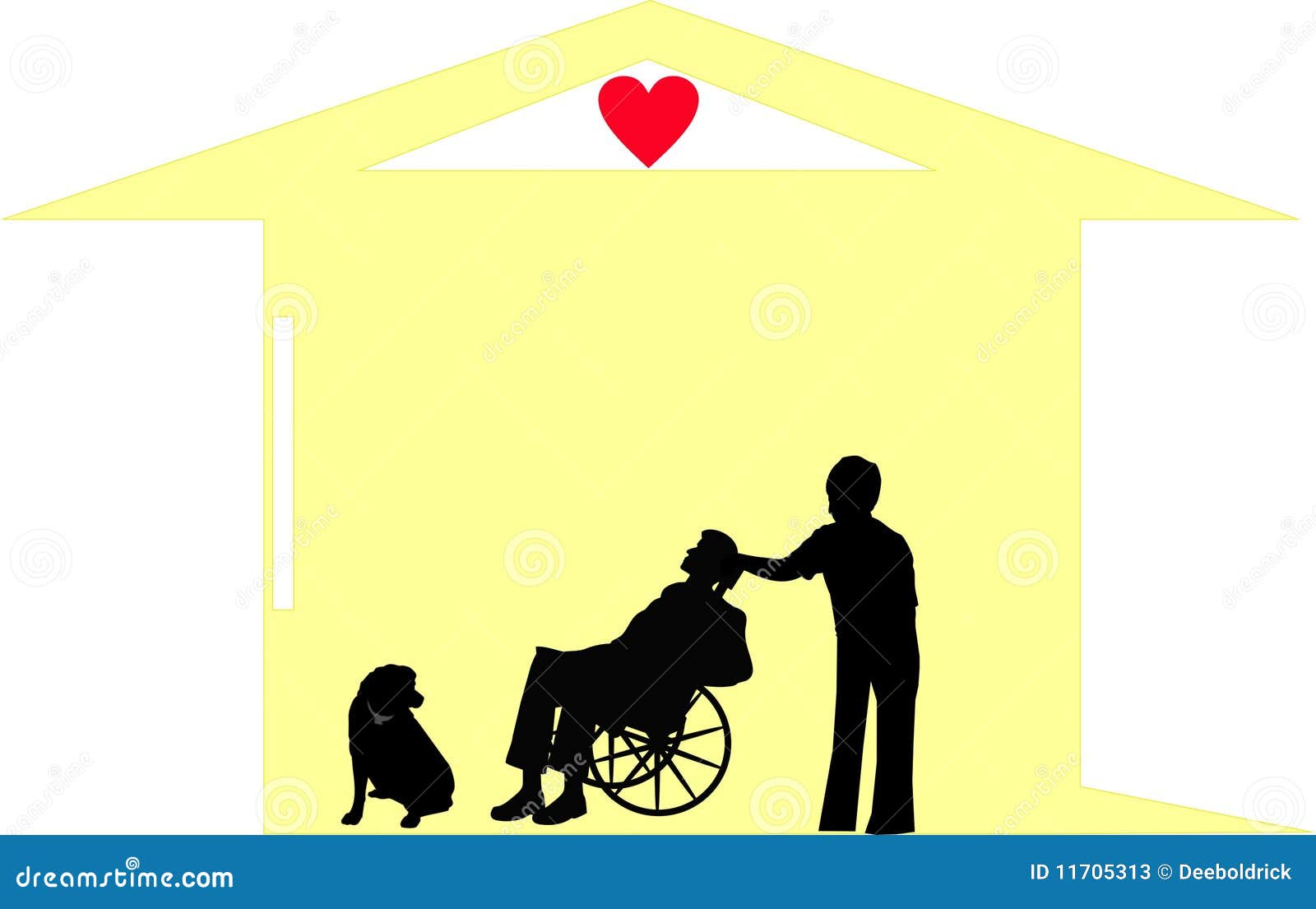 Final Days Together with Dignity, in Their Home! Stock Vector ...