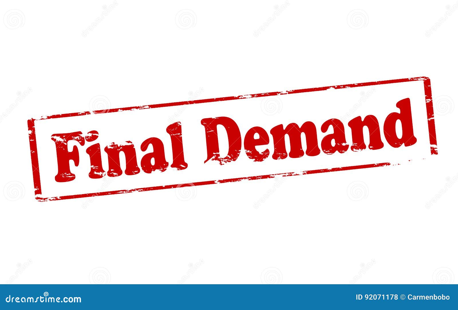 Final Demand Rubber Stamp Vector Illustration | CartoonDealer.com #82588552