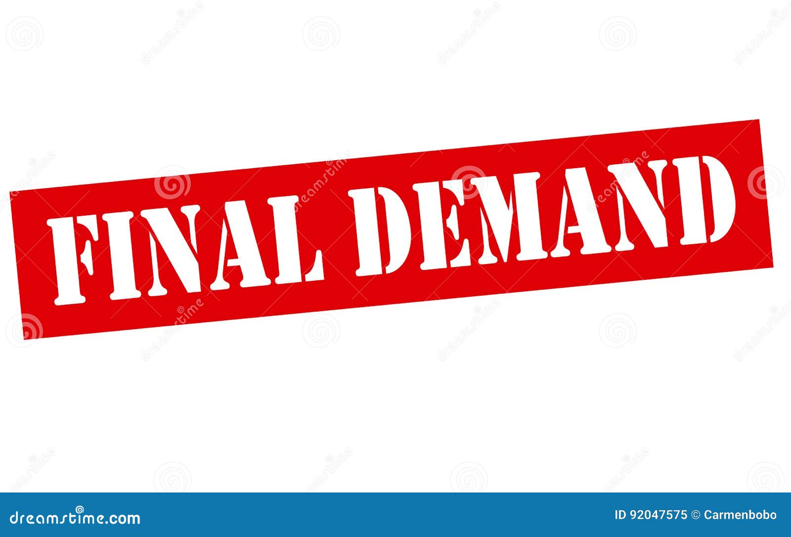 Final Demand Rubber Stamp Vector Illustration | CartoonDealer.com #82588552