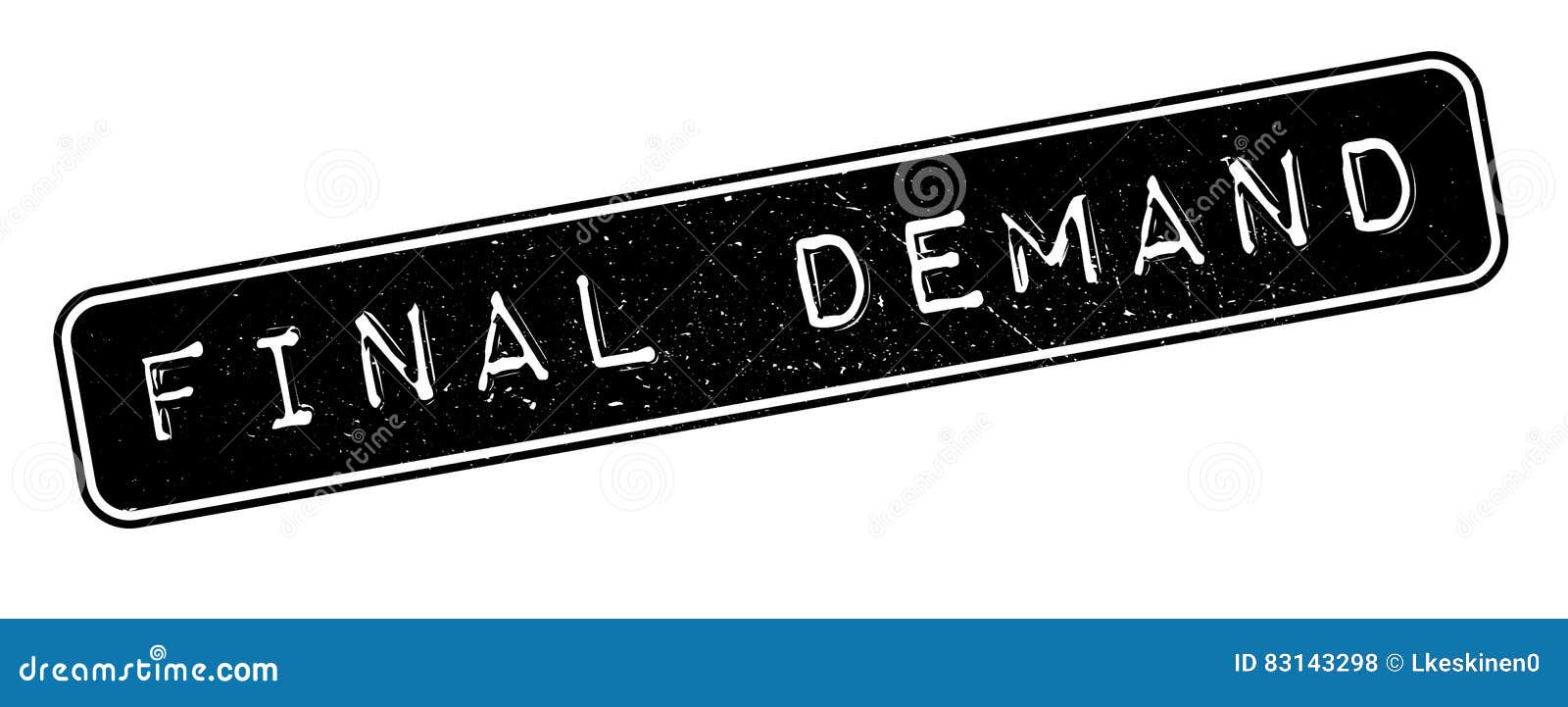 Final Demand rubber stamp stock illustration. Illustration of cost ...