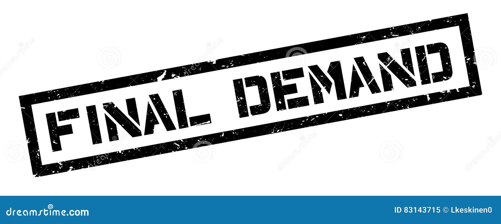 Final Demand rubber stamp stock illustration. Illustration of paying ...