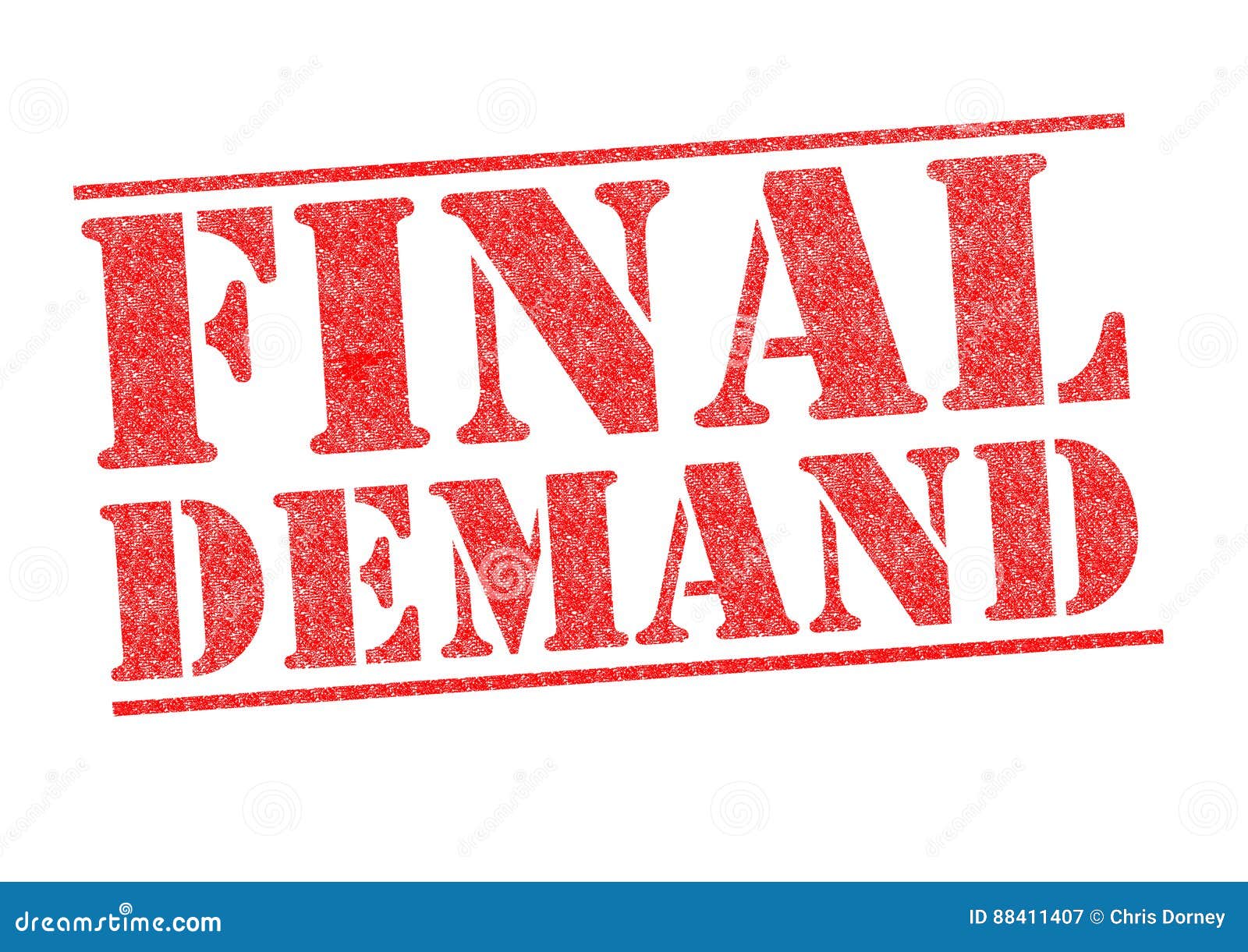 FINAL DEMAND Stamp stock illustration. Illustration of bankrupt - 88411407