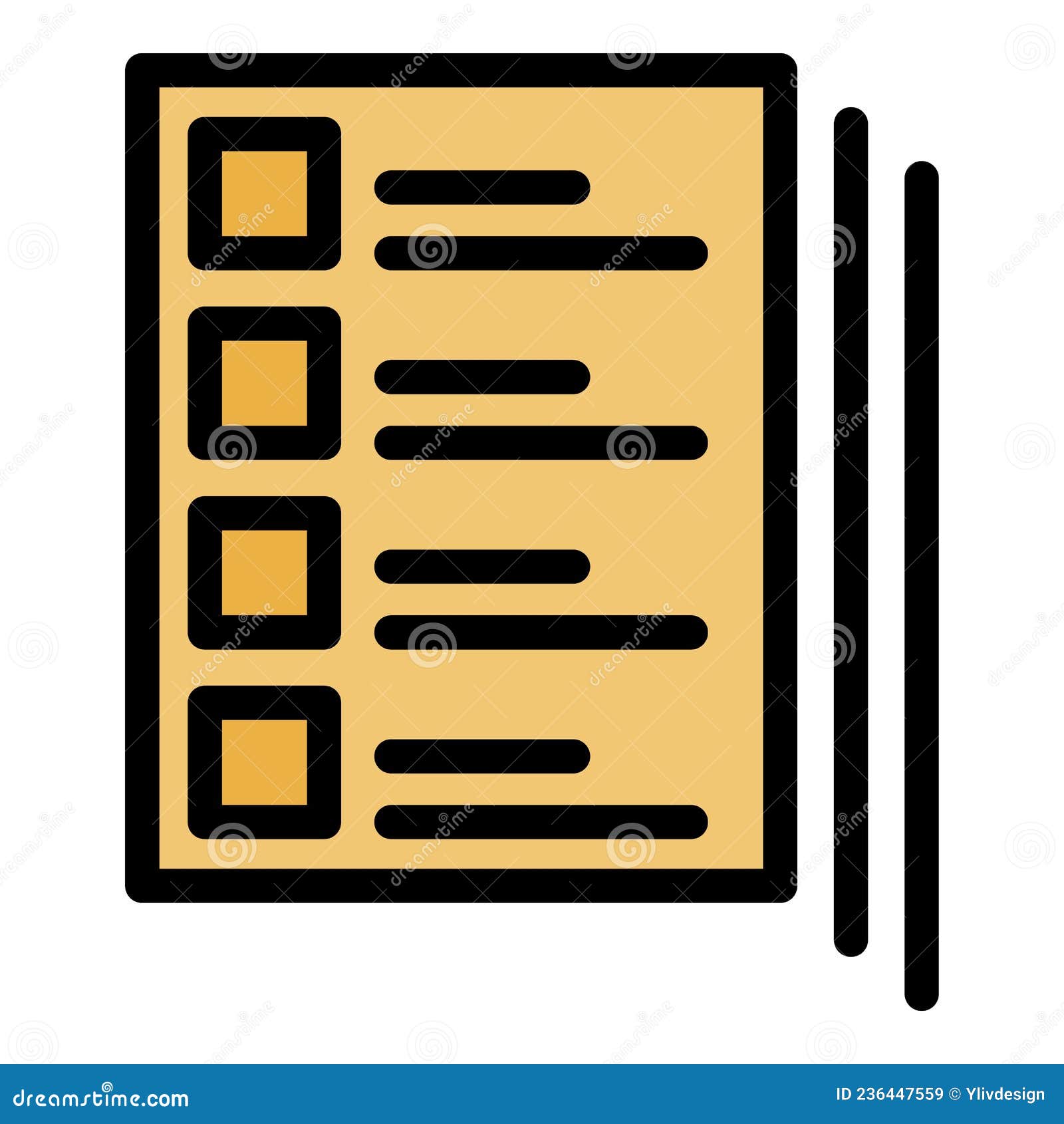 Final Exam Icon Color Outline Vector Stock Vector - Illustration of ...