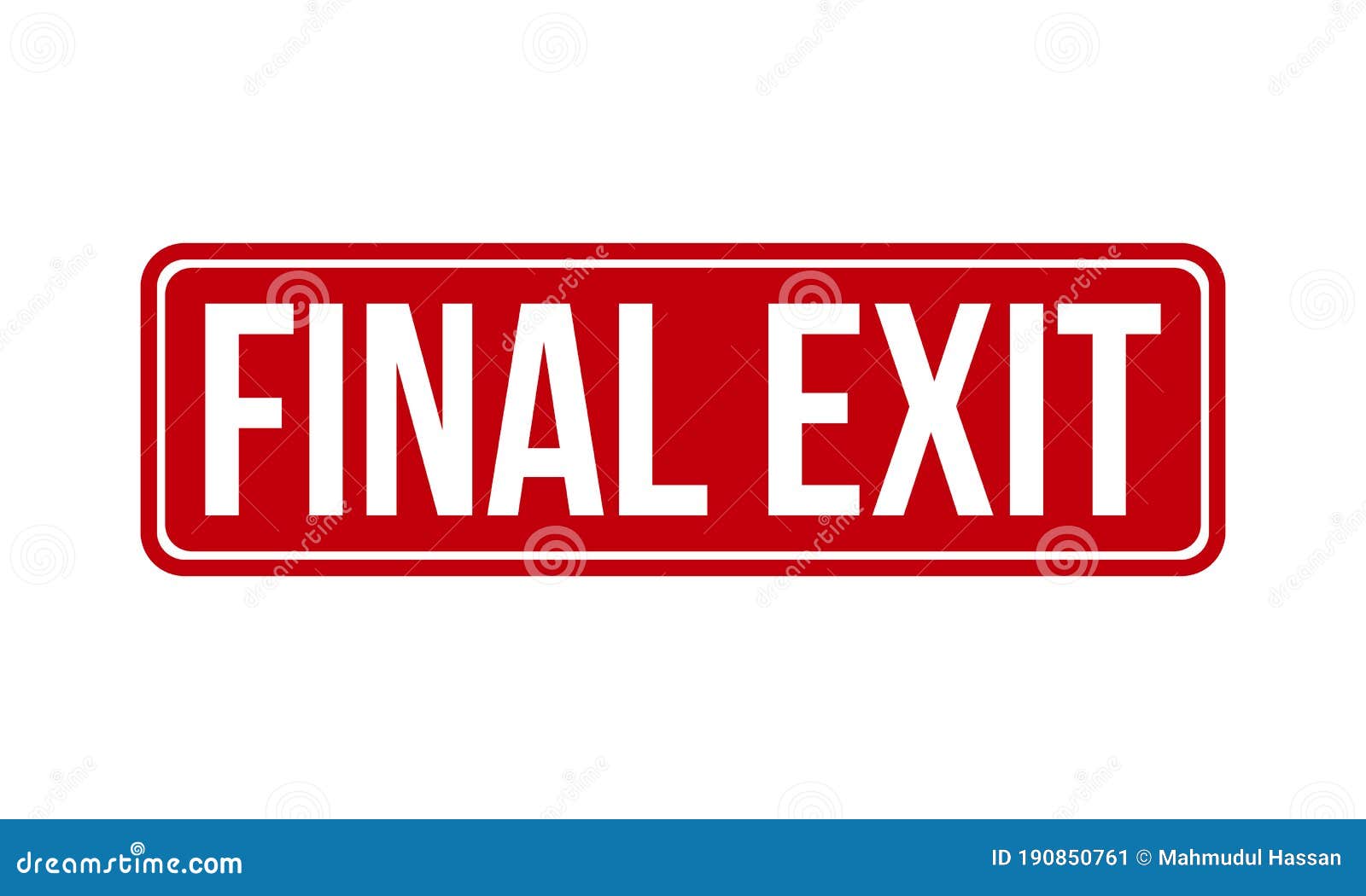 Final Exit Rubber Stamp. Red Final Exit Rubber Grunge Stamp Seal Vector ...