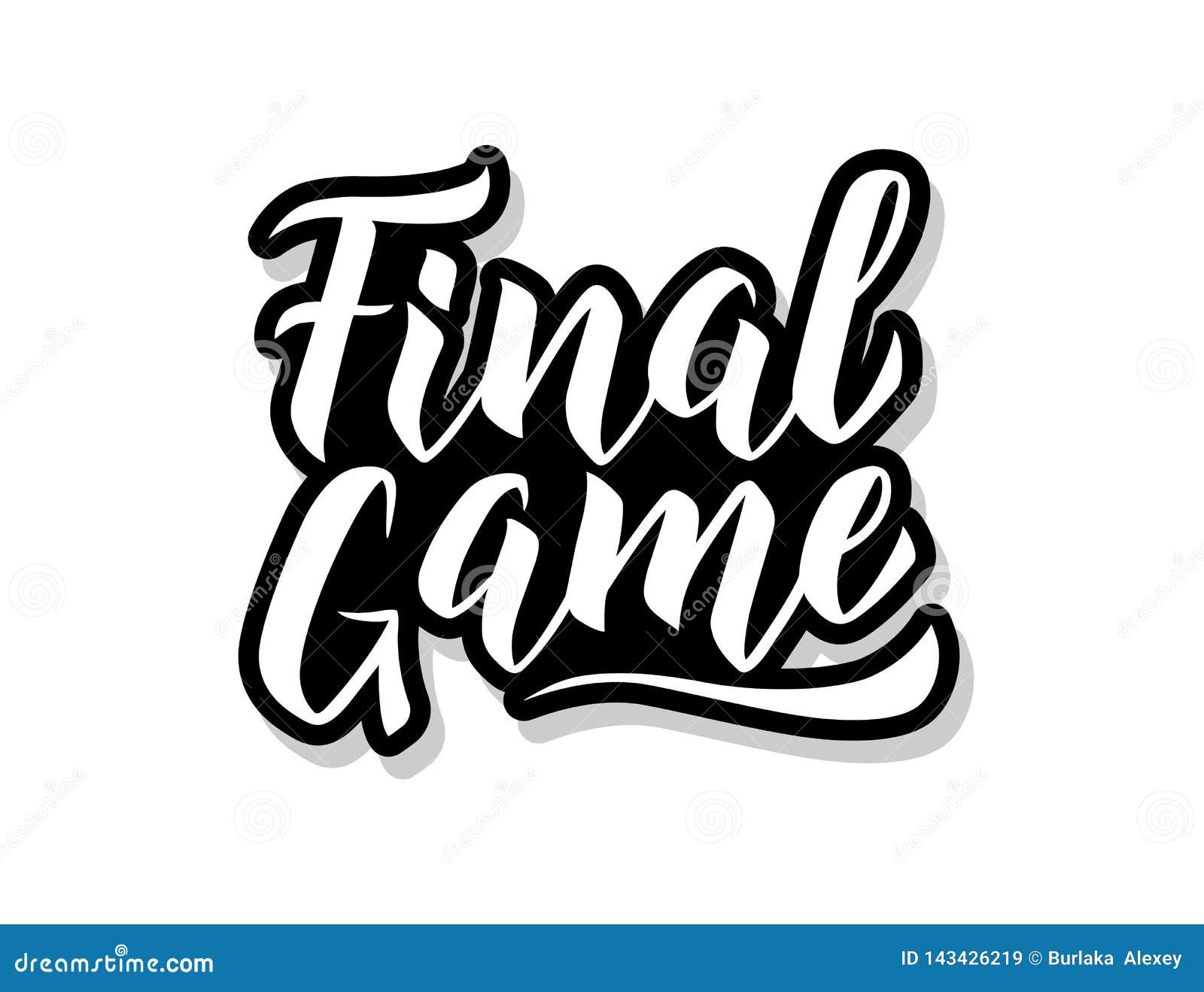 Final Game Calligraphy Template Text for Your Design Illustration ...