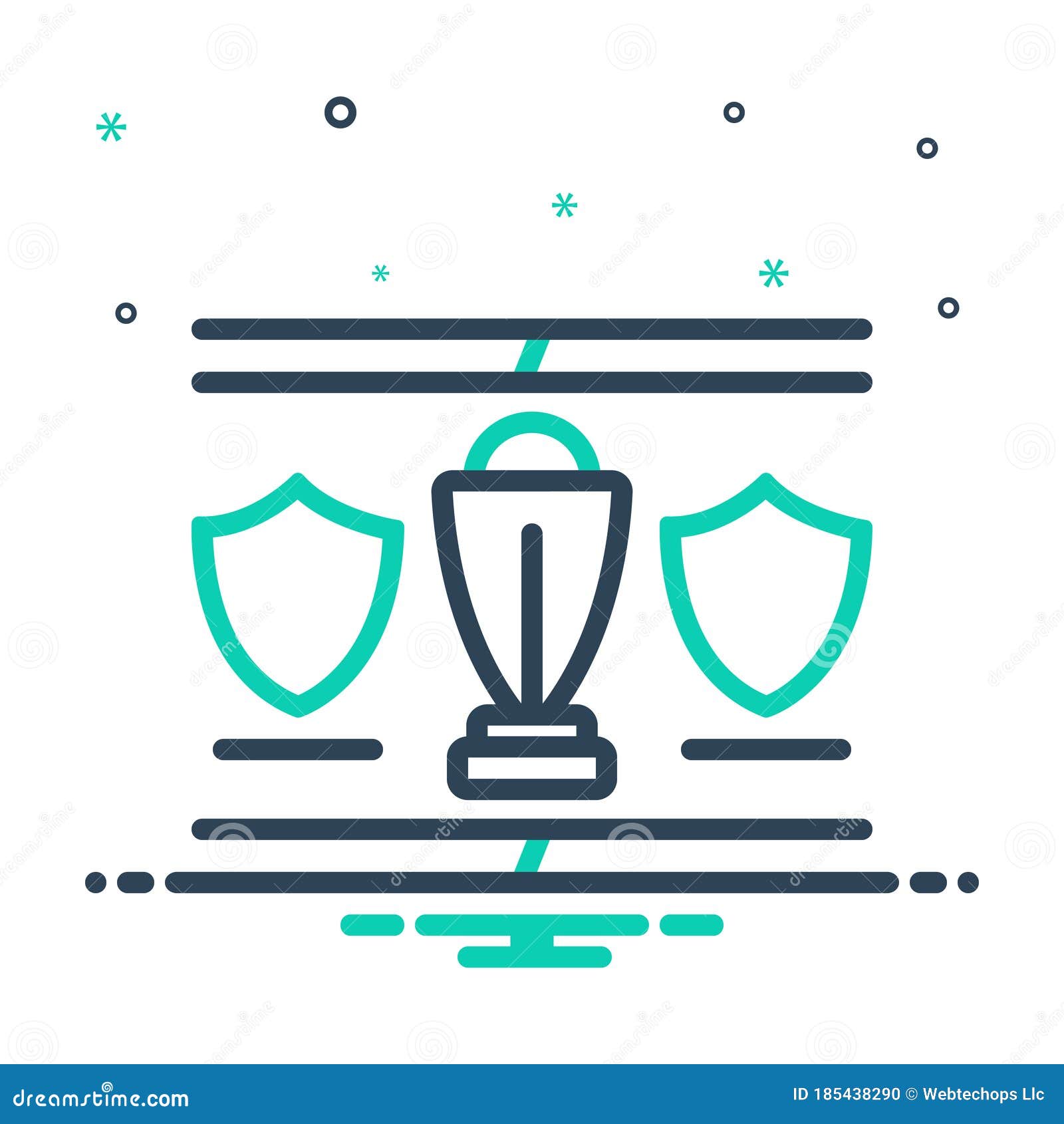 Mix Icon for Final, Last and Match Stock Vector - Illustration of logo ...