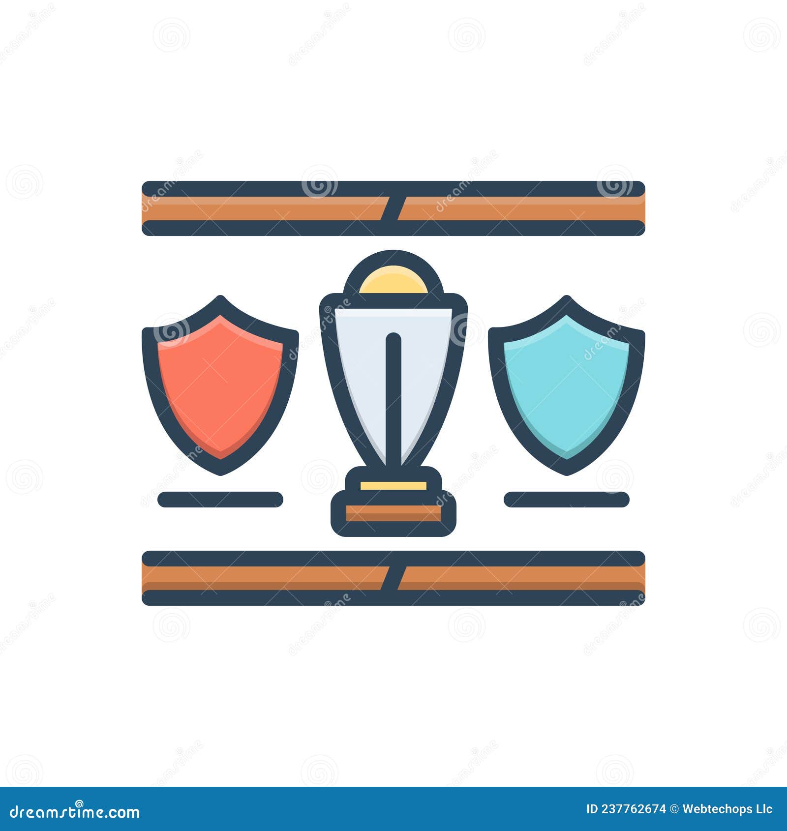 Color Illustration Icon for Final, Ending and Definitive Stock ...