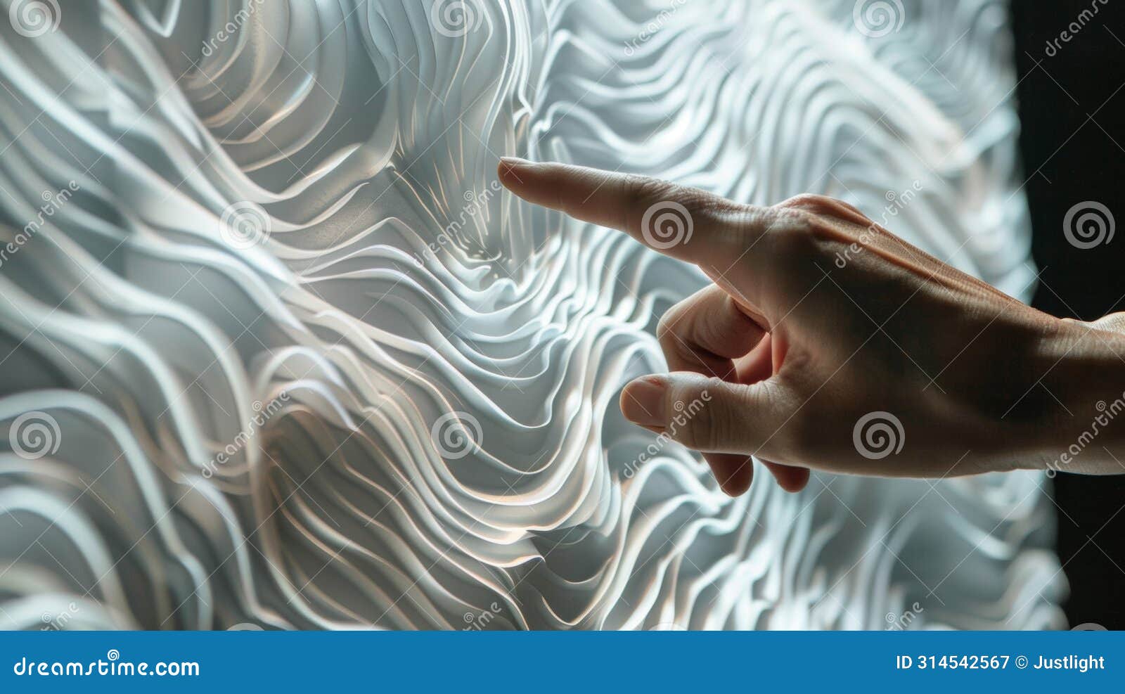 In Final Image a Finger Lightly Traces a Series of Intricate Lines on ...