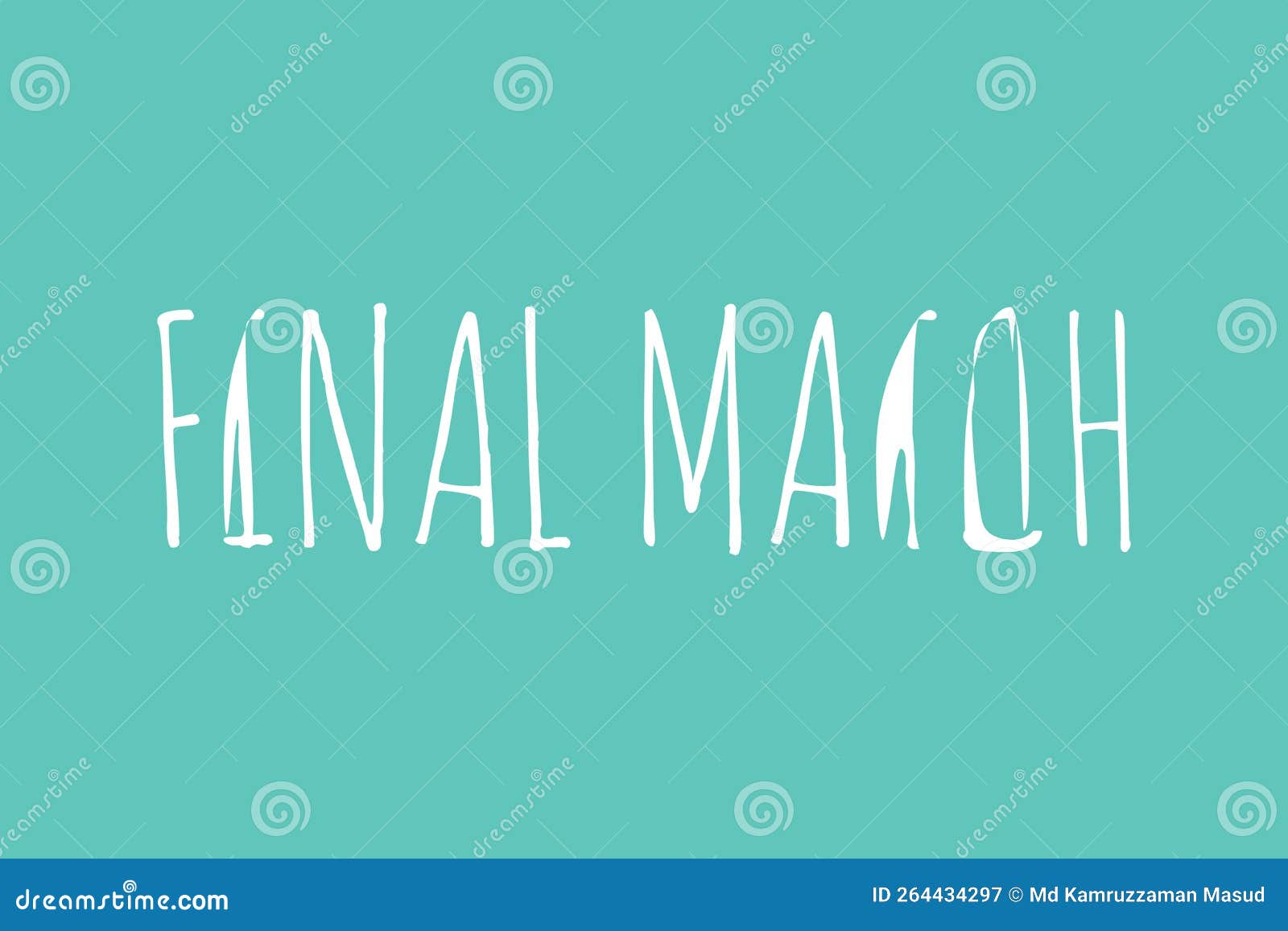 Final Match Typography Text Vector Design Stock Vector - Illustration ...
