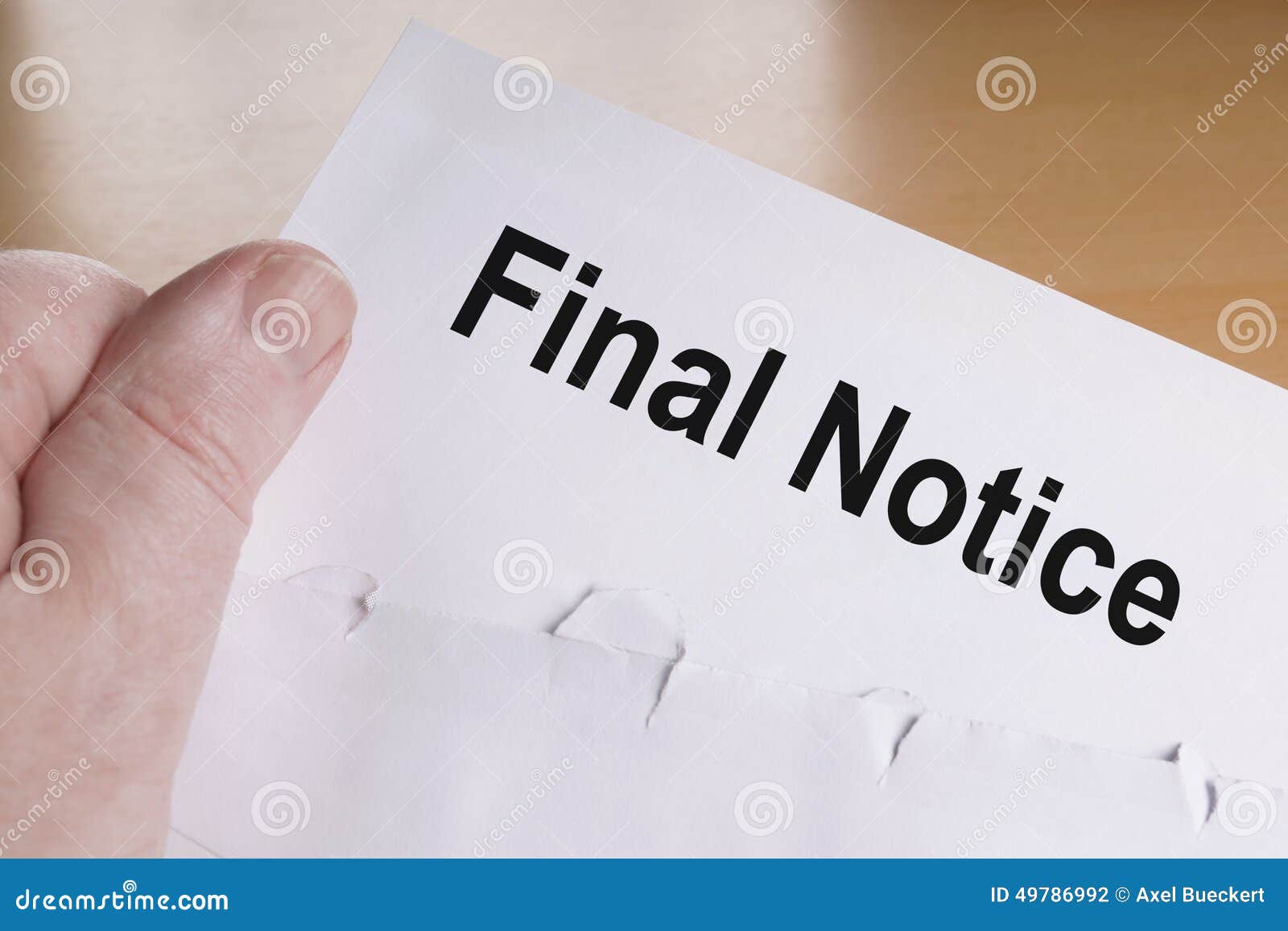 Final Notice Royalty-Free Stock Photography | CartoonDealer.com #8210597