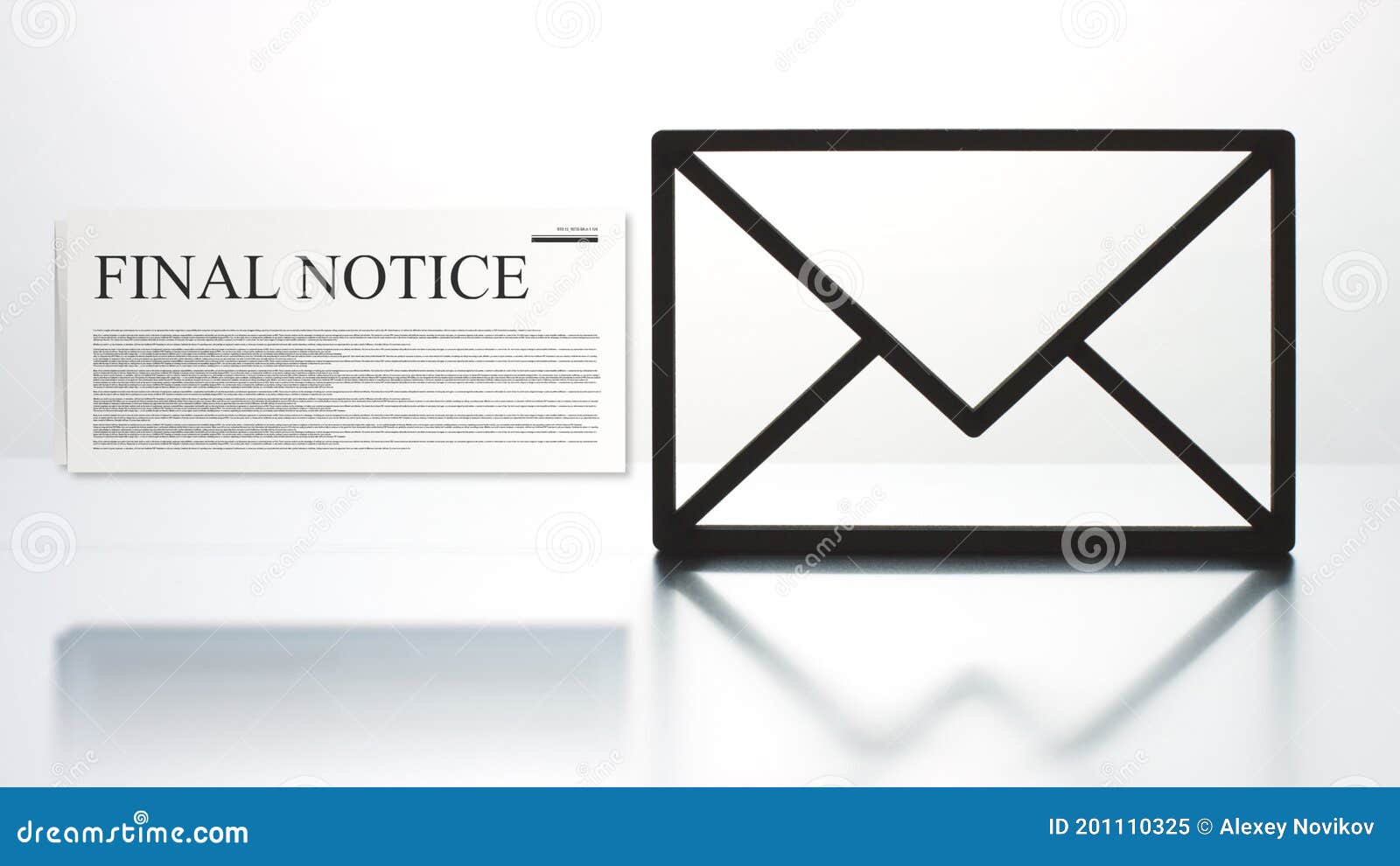 FINAL NOTICE Pops Up from the Envelope Icon Stock Illustration ...