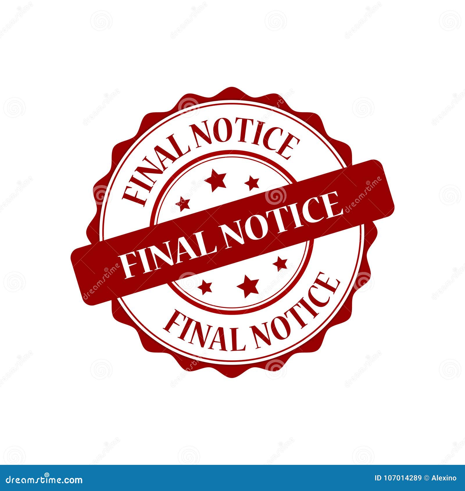 Final Notice Stamp Illustration Stock Vector - Illustration of design ...
