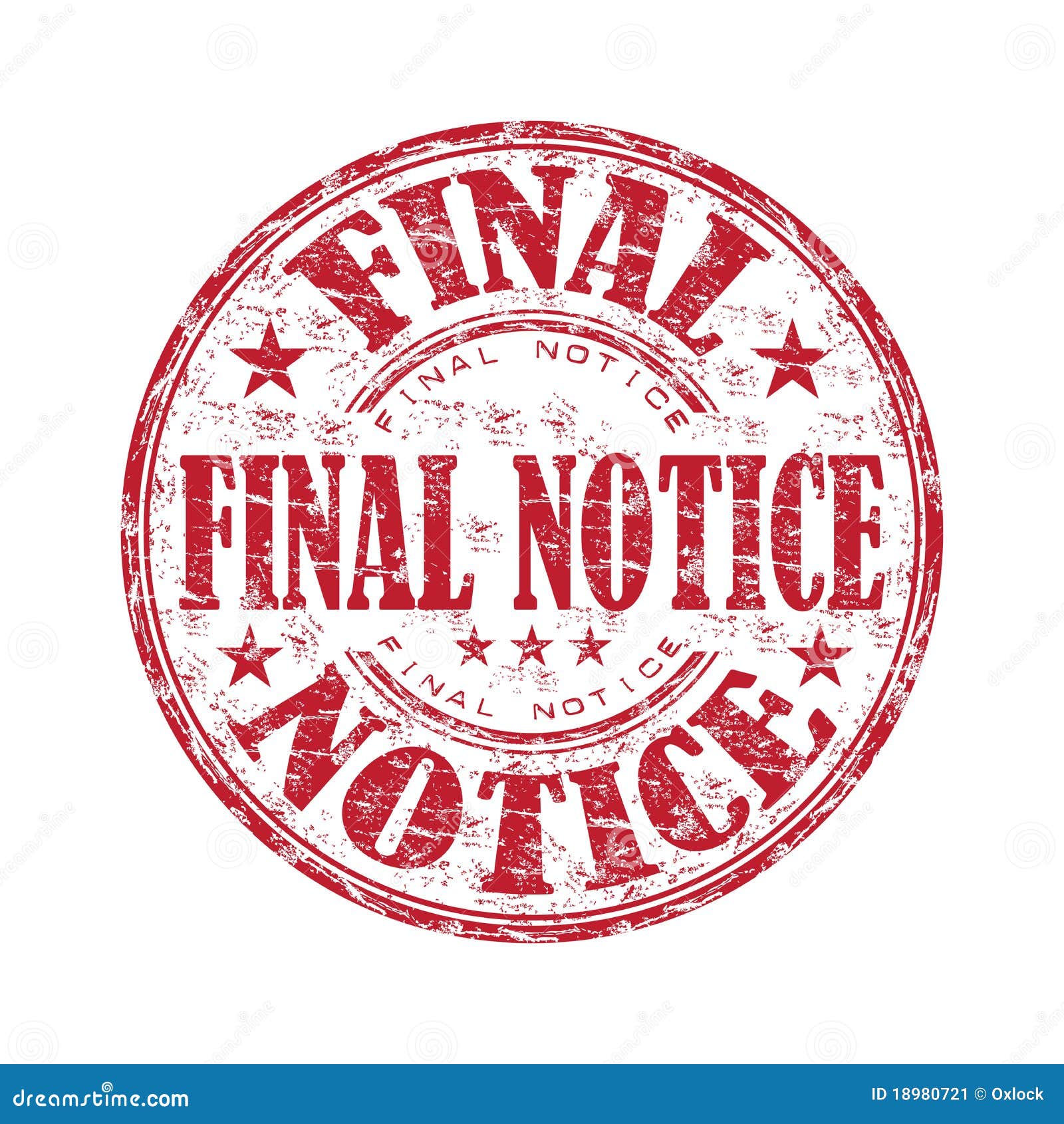 Final notice rubber stamp stock vector. Illustration of bankruptcy ...