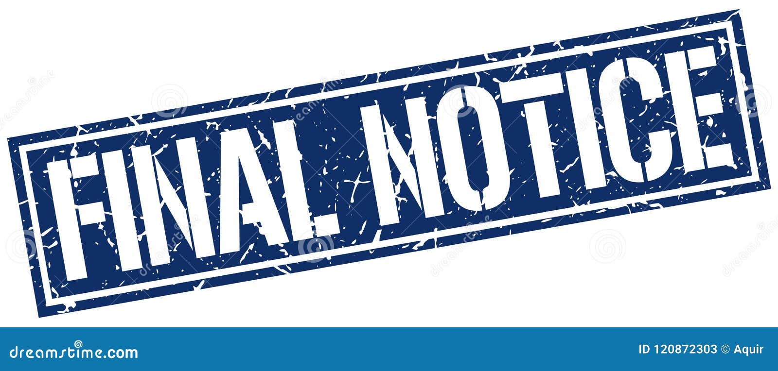 Final notice stamp stock vector. Illustration of label - 120872303