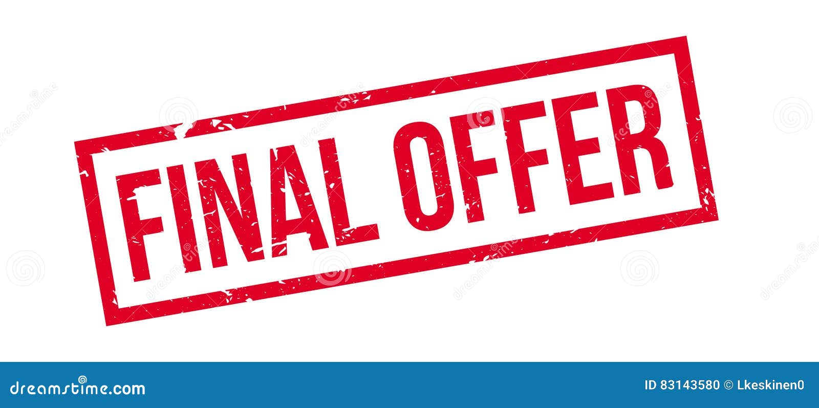 Final Offer rubber stamp stock illustration. Illustration of contract ...