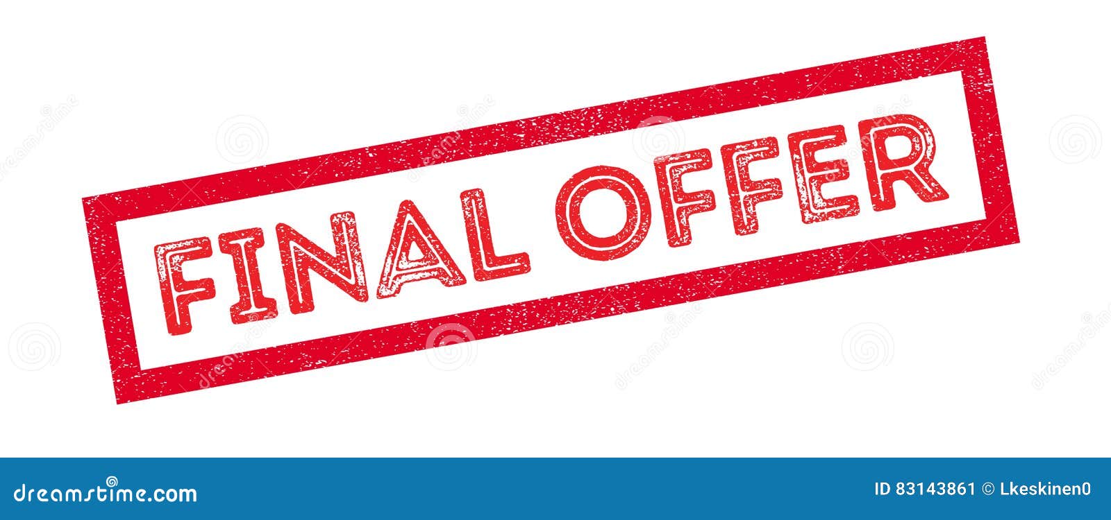 Final Offer rubber stamp stock illustration. Illustration of finished ...