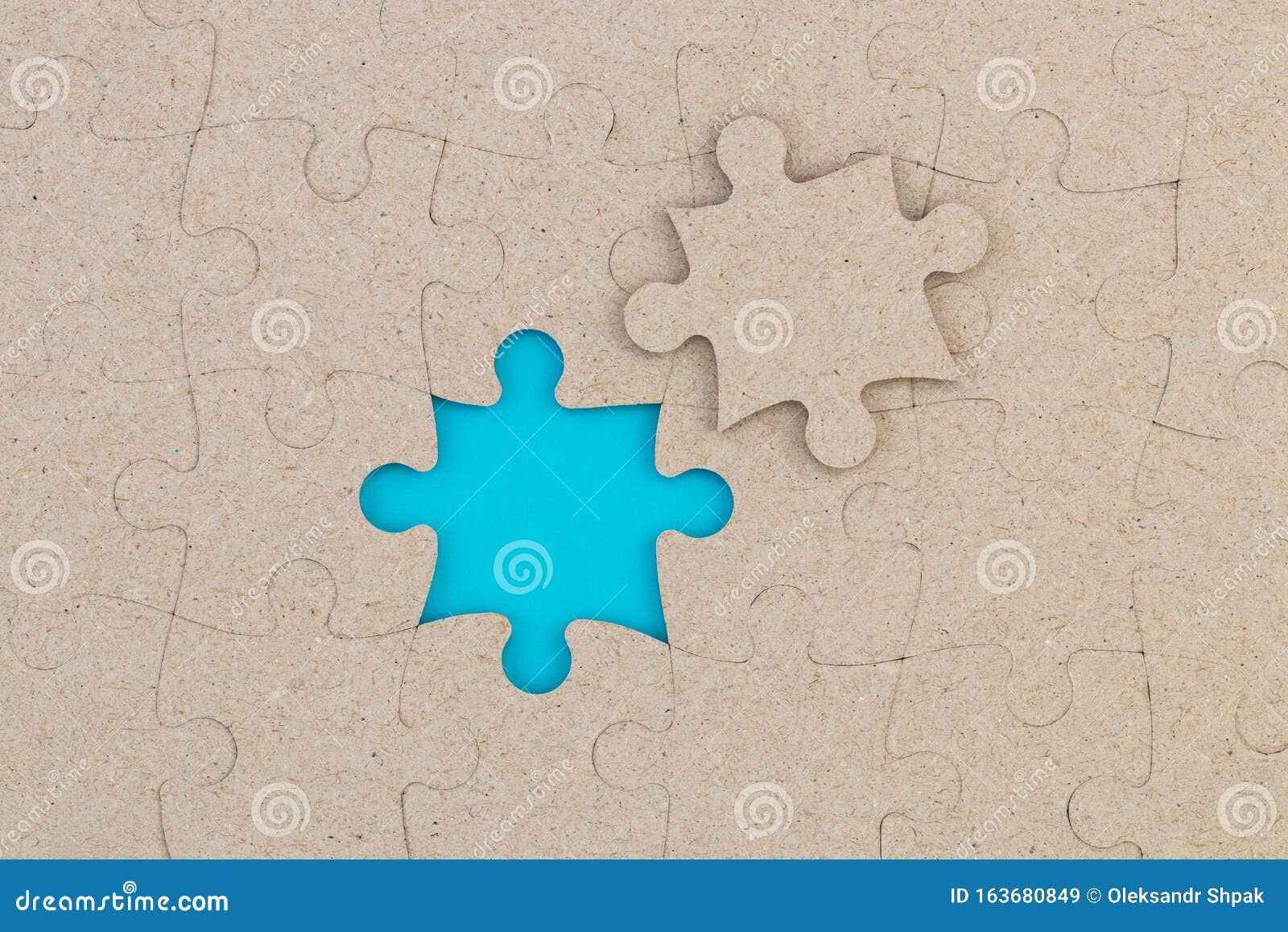 Final Piece of Jigsaw Problem Solution Topic Stock Image - Image of ...