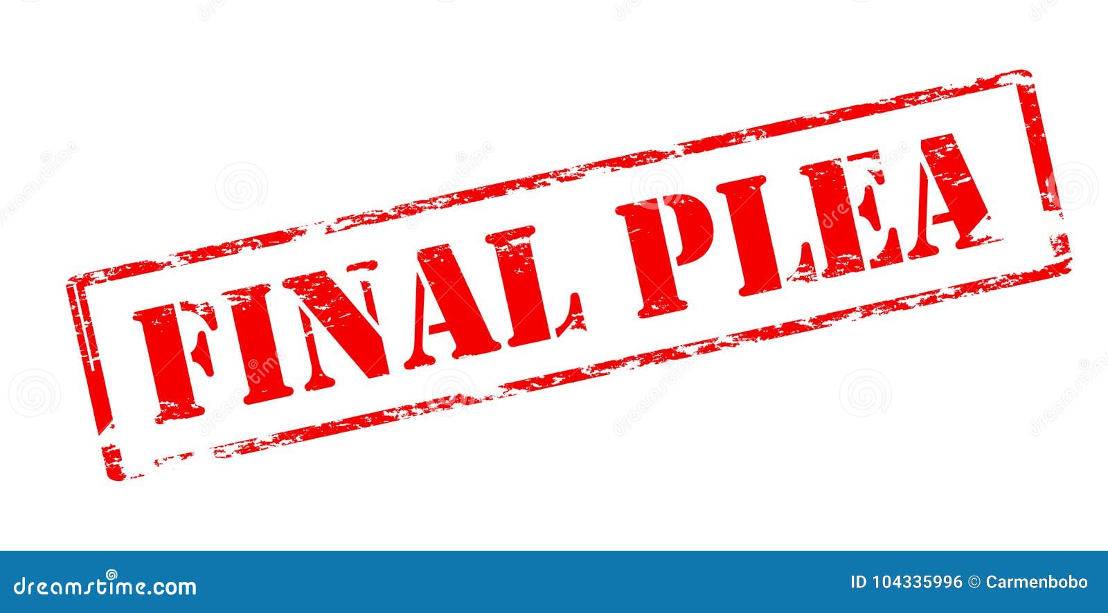 Final Plea Rubber Stamp Vector Illustration | CartoonDealer.com #102234566