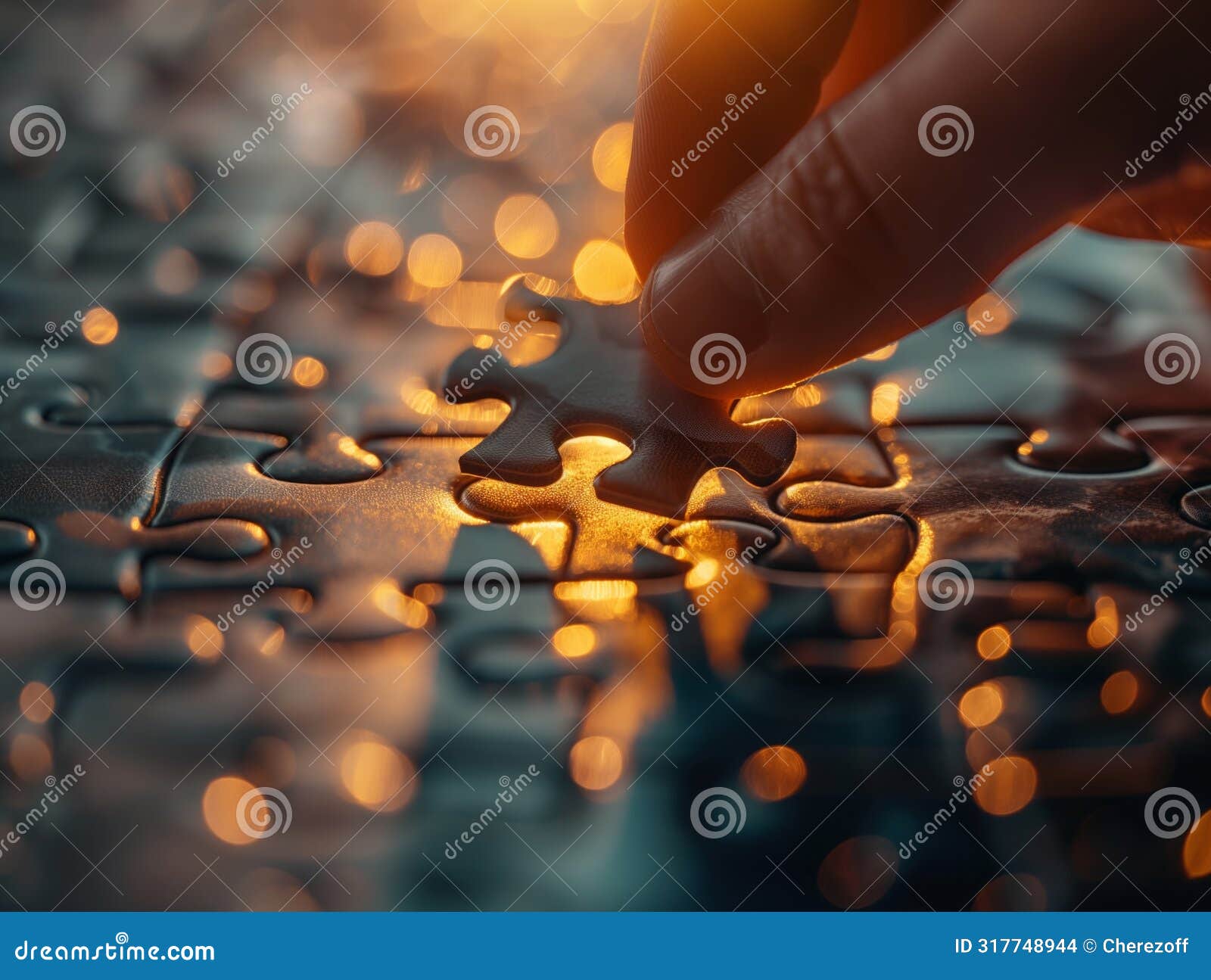 Final Puzzle Piece Connection Stock Photo - Image of detail, problem ...