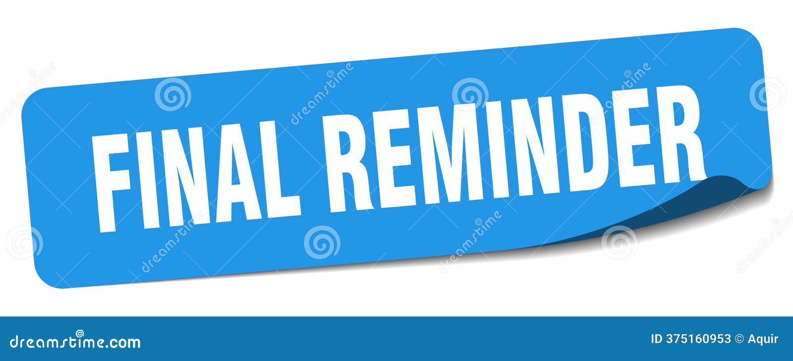 Final Reminder Stamp Cartoon Vector | CartoonDealer.com #347741605