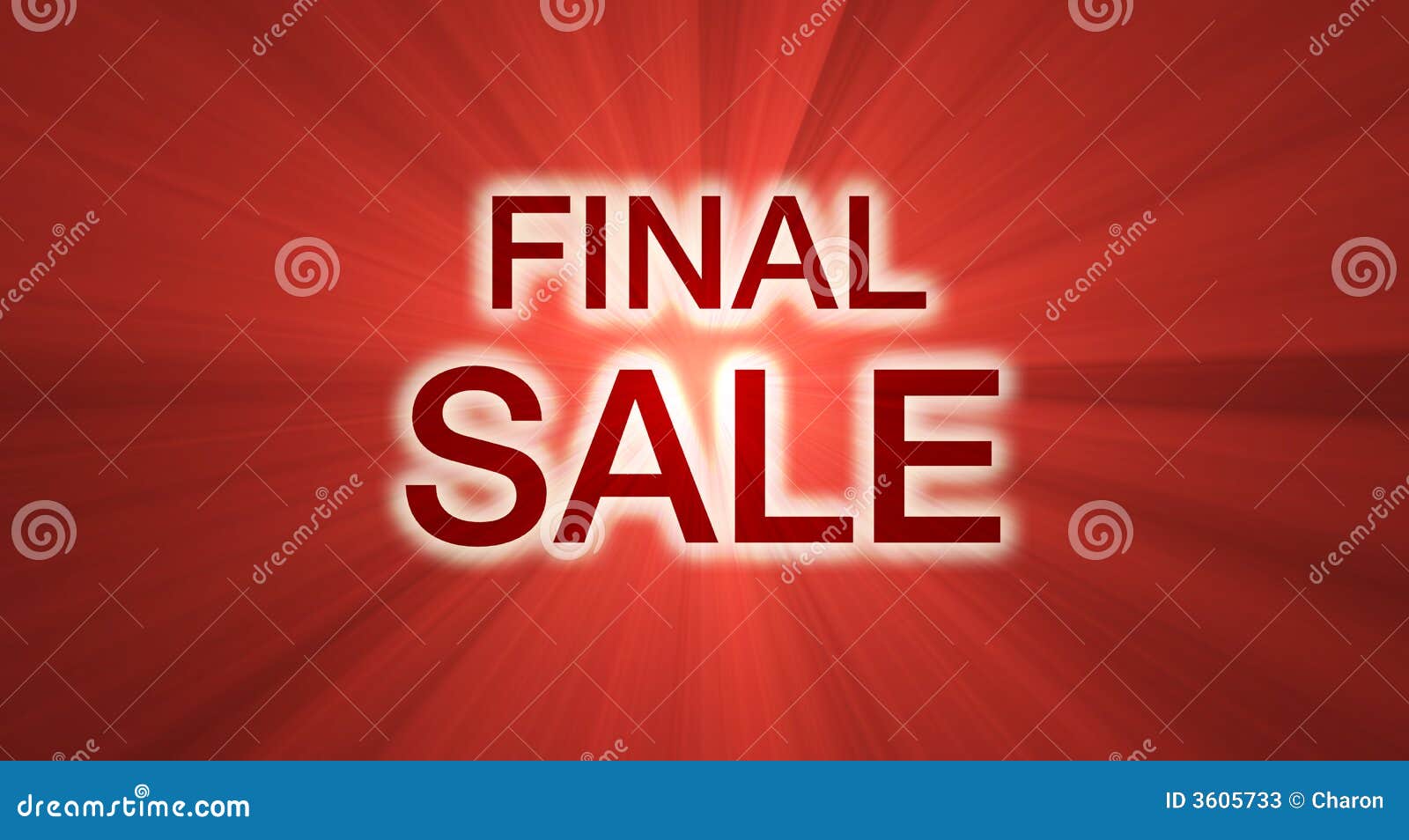 Final Sale Banner Red Light Halo Stock Illustration - Illustration of ...