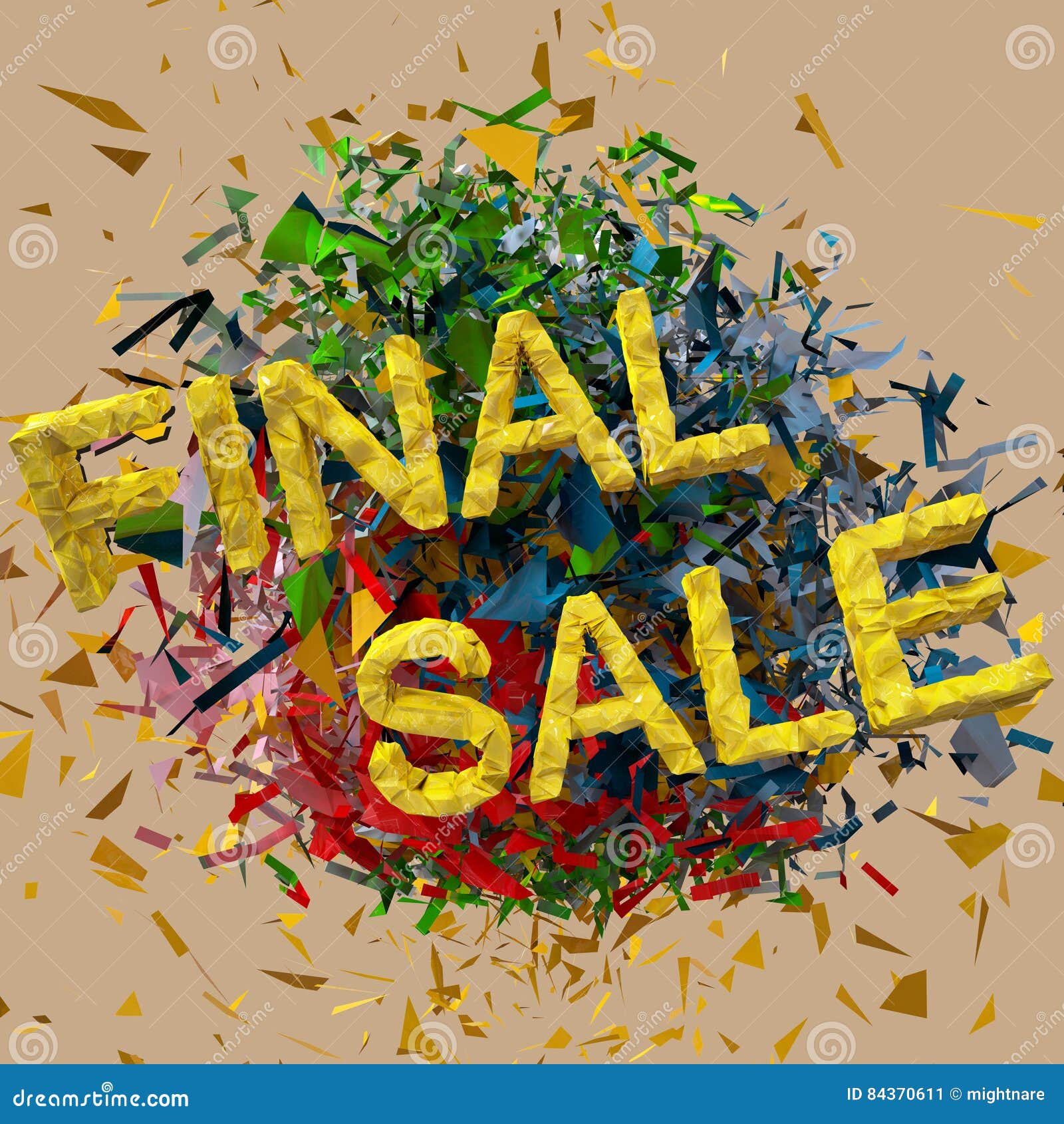 Final Sale Colorful Explosion Background Stock Illustration ...