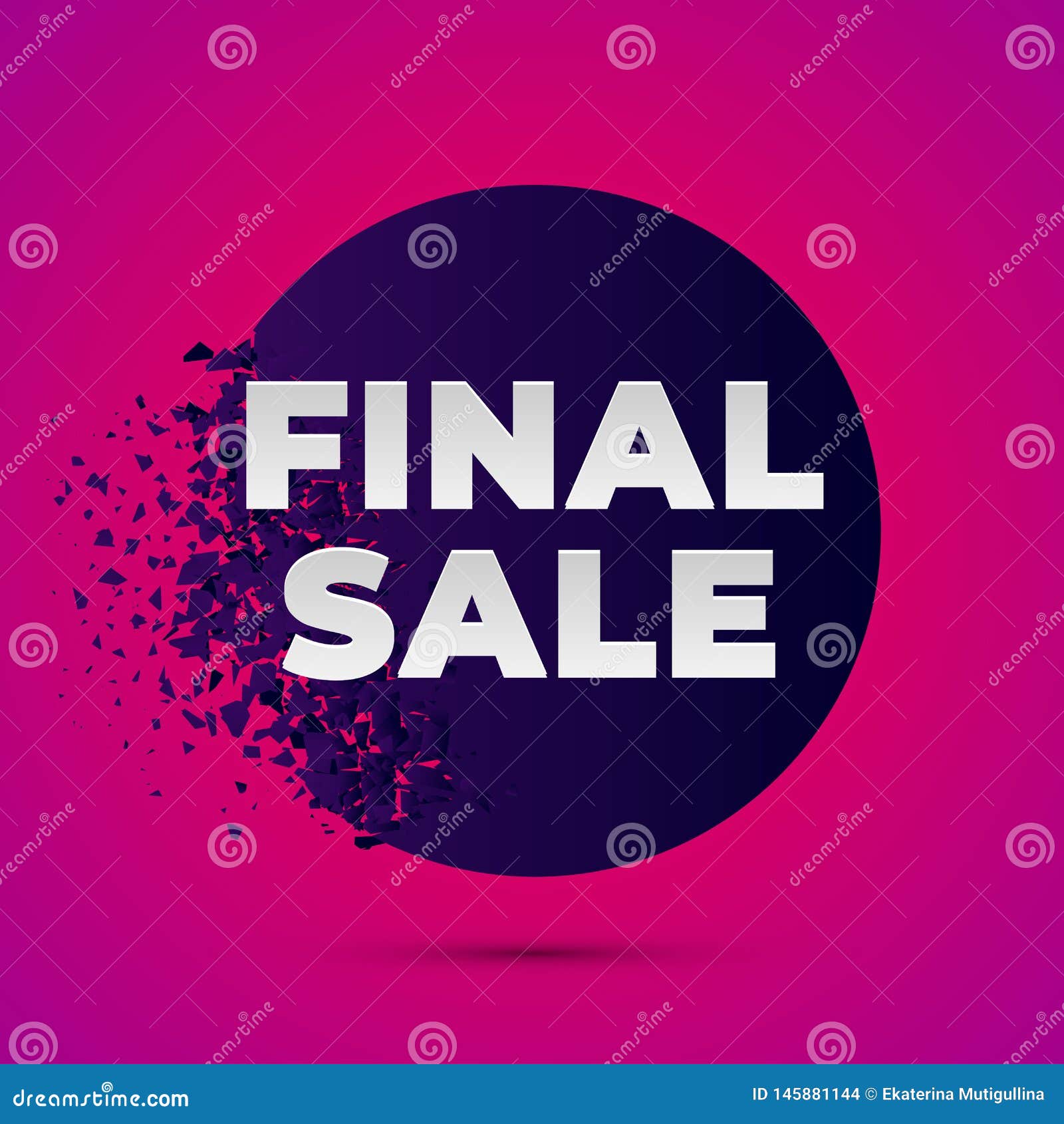 Final Sale explosion stock vector. Illustration of background - 145881144
