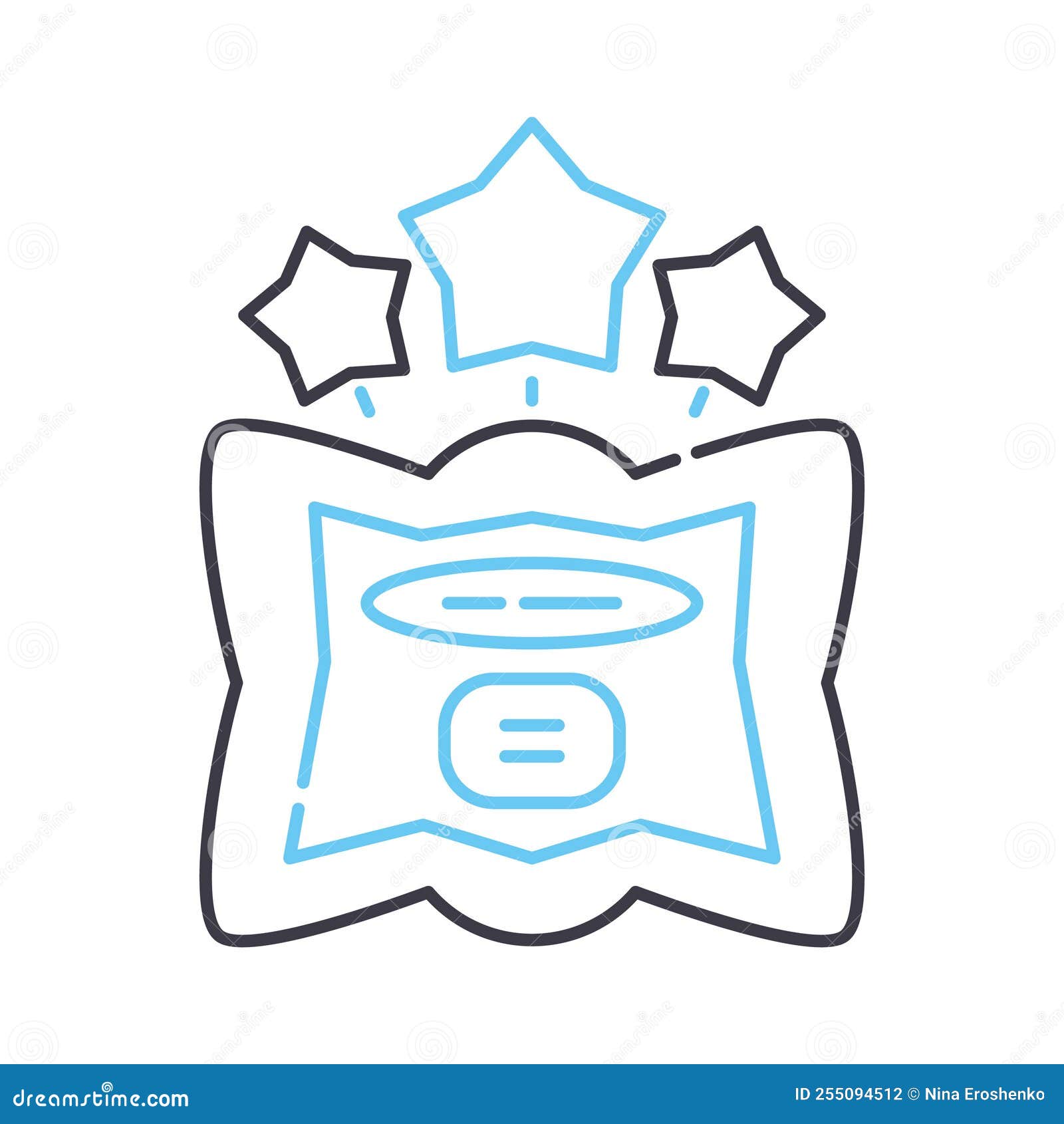 Final Score Line Icon, Outline Symbol, Vector Illustration, Concept ...