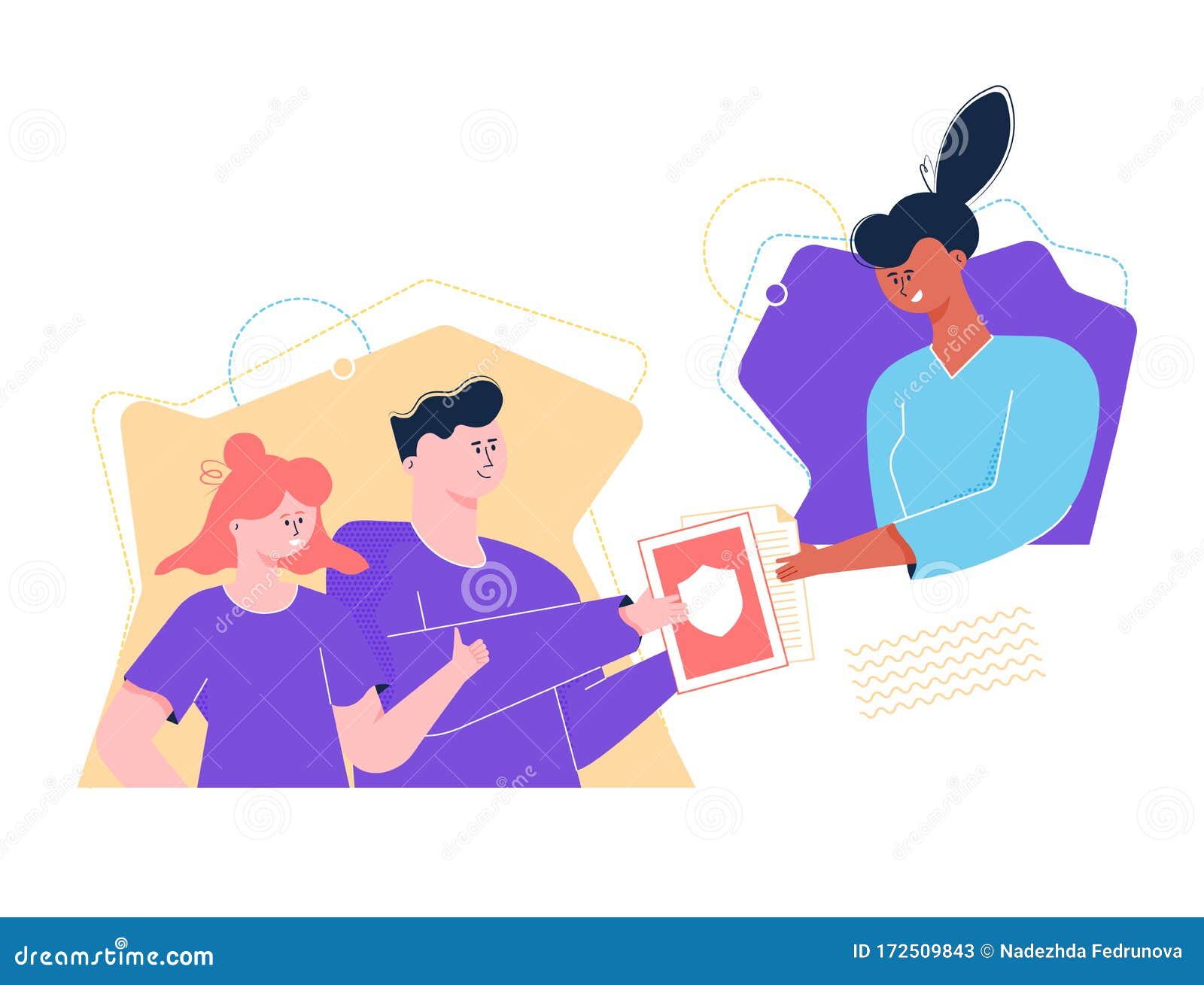 Final stage of the project stock vector. Illustration of shield - 172509843