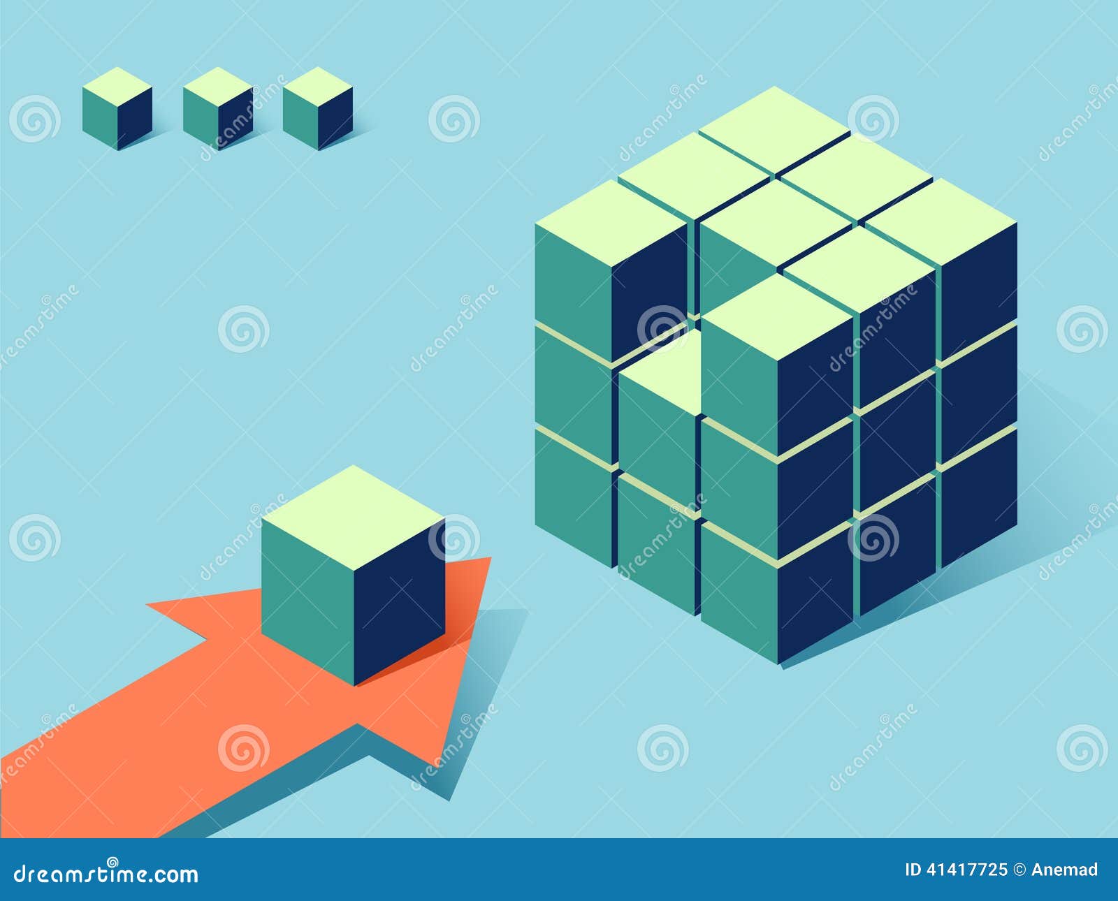 Final step stock vector. Illustration of puzzle, chart - 41417725