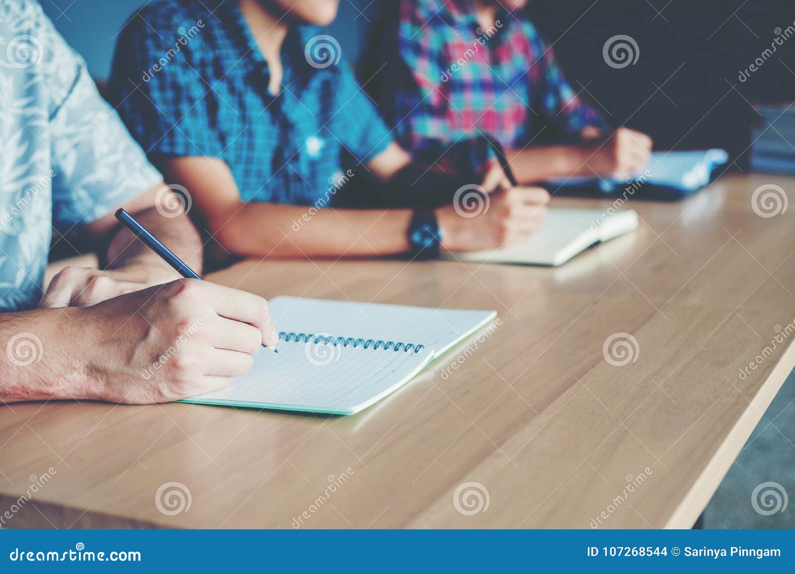 Final Test And Graduation. Lecturer Educator Helping Student With Test ...