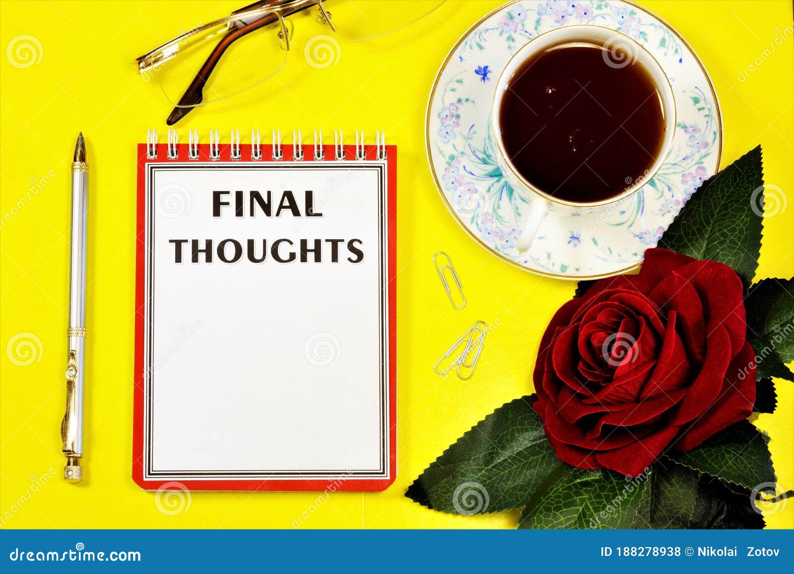 The Final Thought is the Result of Reflection, an Idea. Stock Photo ...