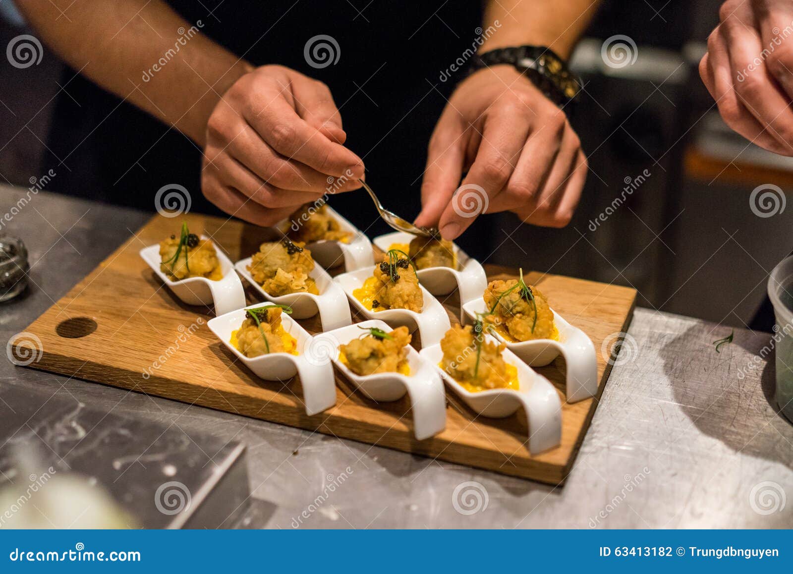 Final Touches on Horderves stock photo. Image of craft - 63413182