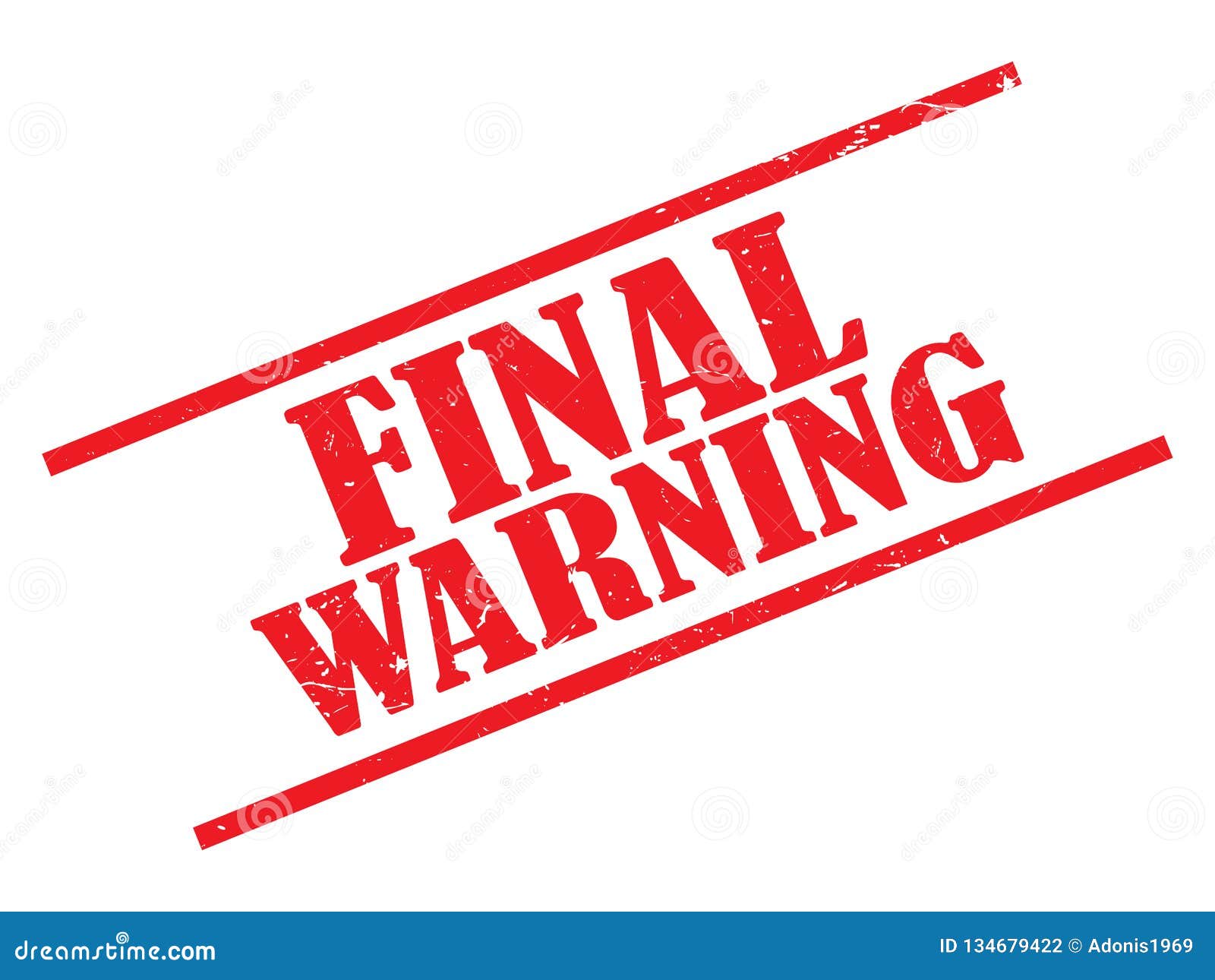 Final warning stamp stock illustration. Illustration of grunge - 134679422