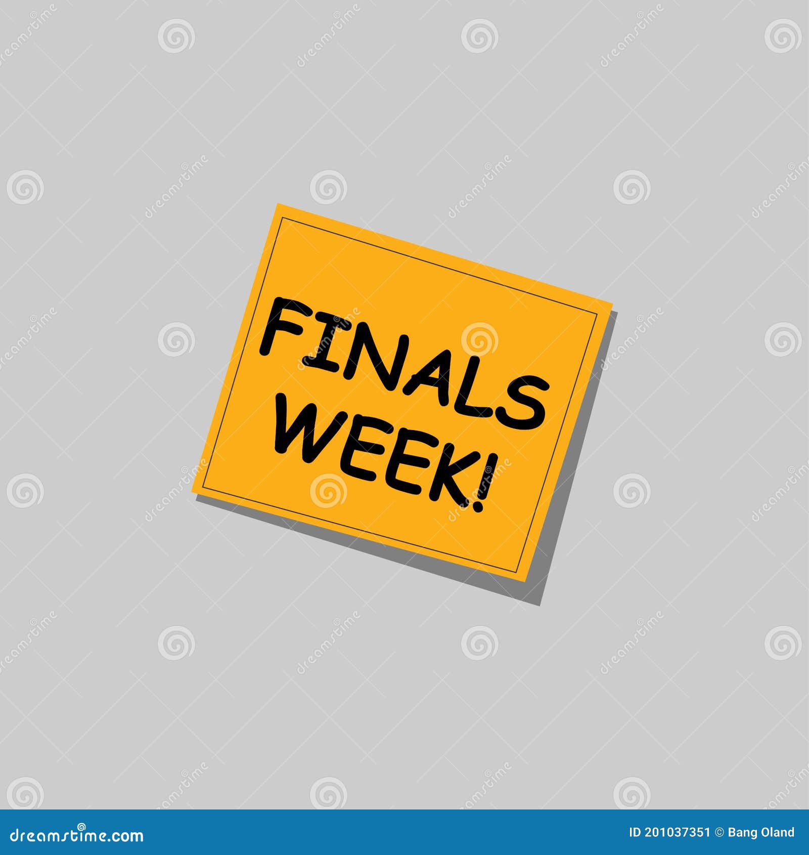 Final Week! Text Isolated on Gray Background. EPS 10 Stock Vector ...