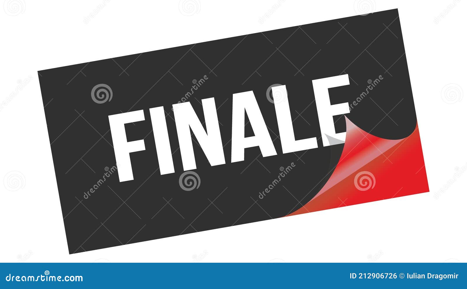 FINALE Text on Black Red Sticker Stamp Stock Illustration ...
