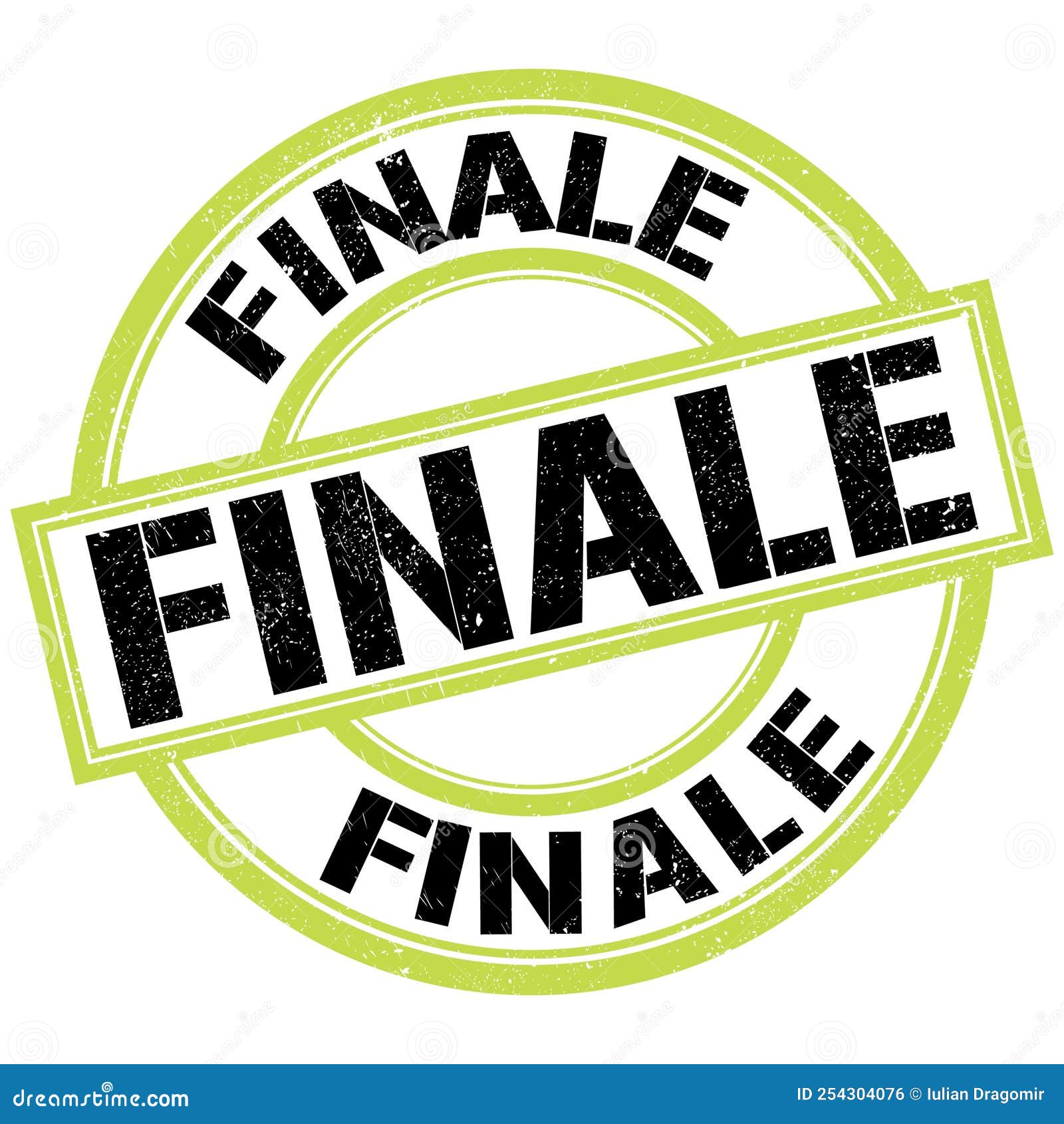 FINALE Text on Green-black Round Stamp Sign Stock Illustration ...