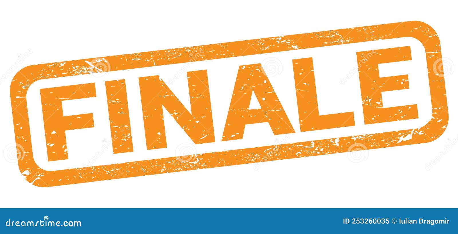 FINALE Text Written on Orange Rectangle Stamp Stock Illustration ...